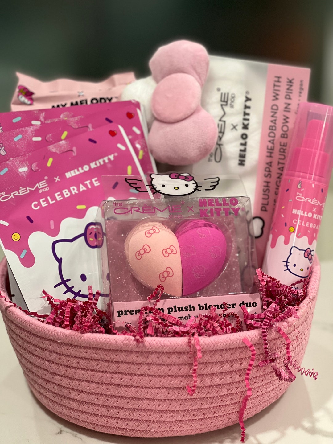 Hello Kitty T Basket Etsy