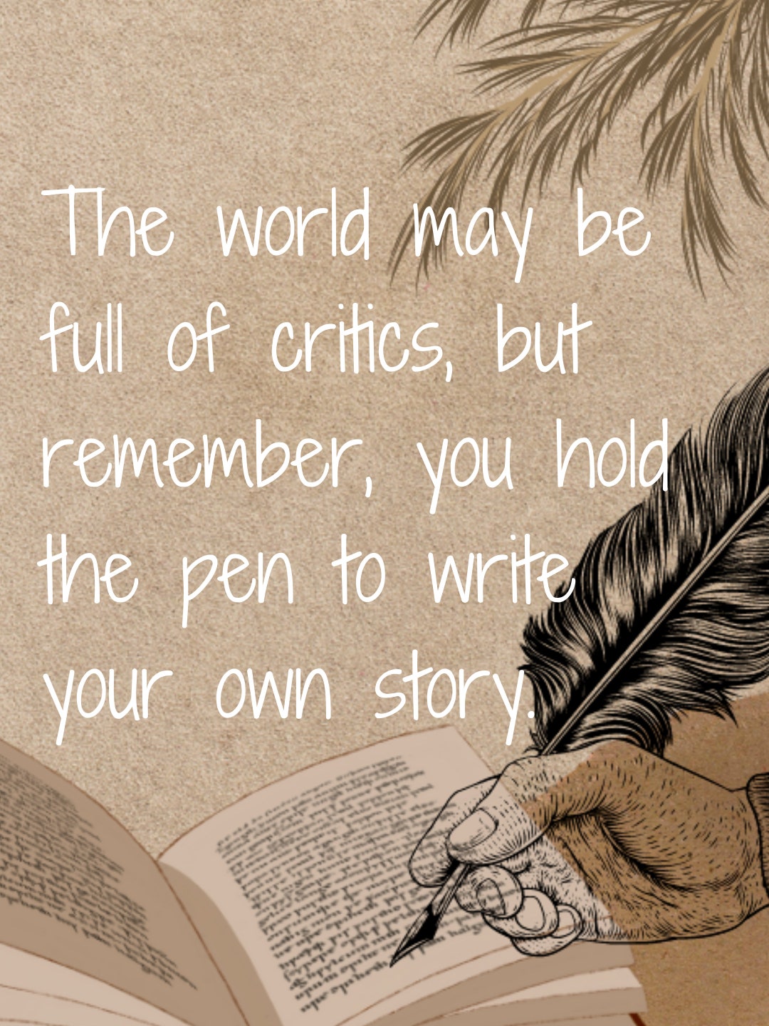 Write Your Own Story - Inspirational Printable Poster - Etsy
