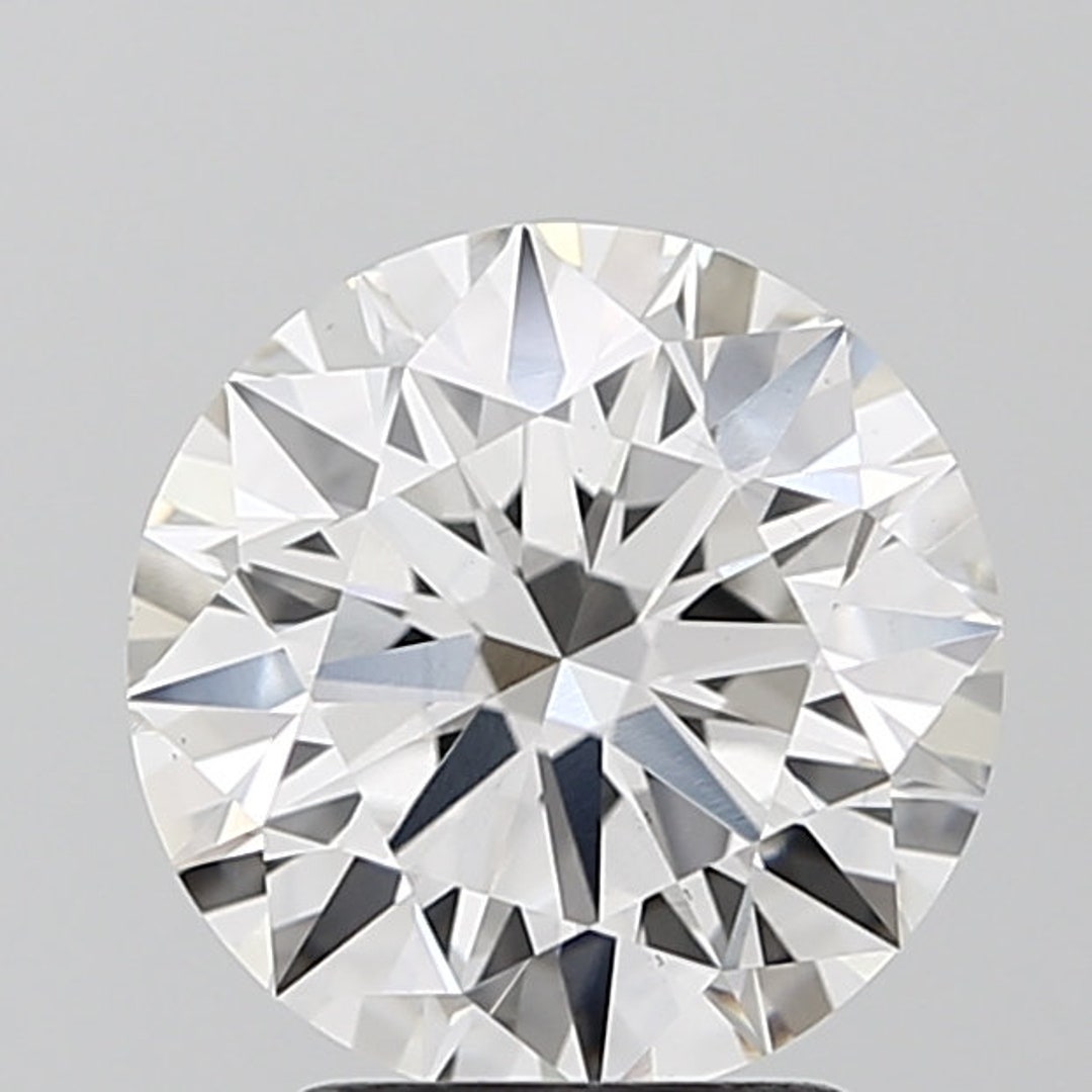 Round 2.70ct G VS1, Lab Grown Loose Diamond Ideal Cut With IGI Certification Diamond for Ring - Etsy