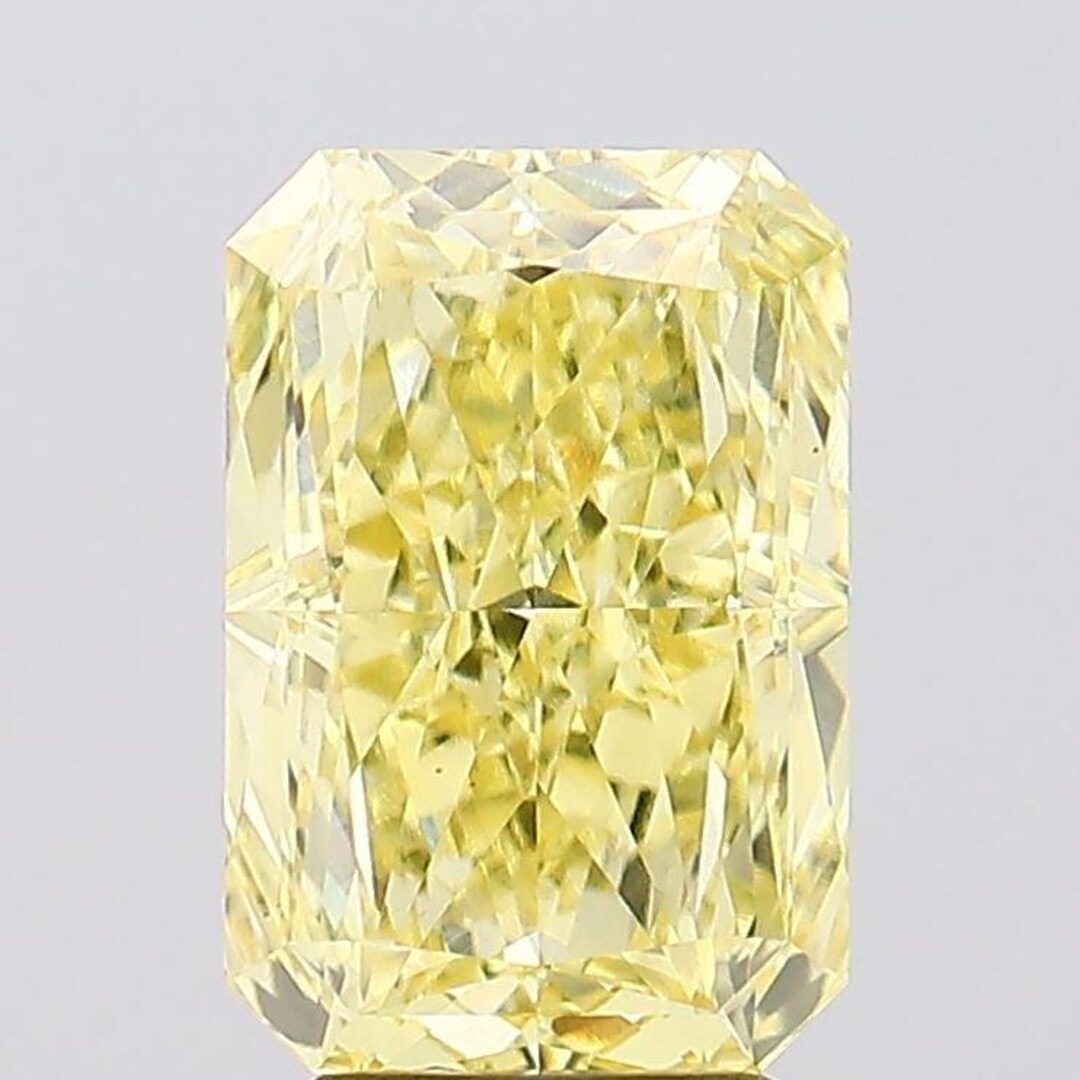 Radiant 4.54ct Fancy Vivid Yellow VS1, IGI Certified, Loose Lab Grown Diamond - Etsy