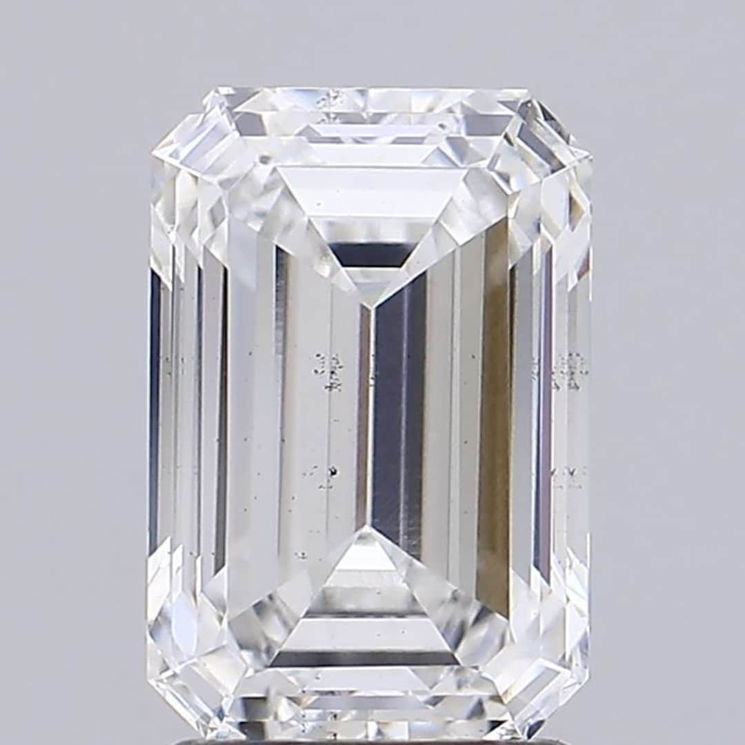Emerald 2.51ct F VS2 / 2 Carat Emerald Cut Lab Grown IGI Certified ...