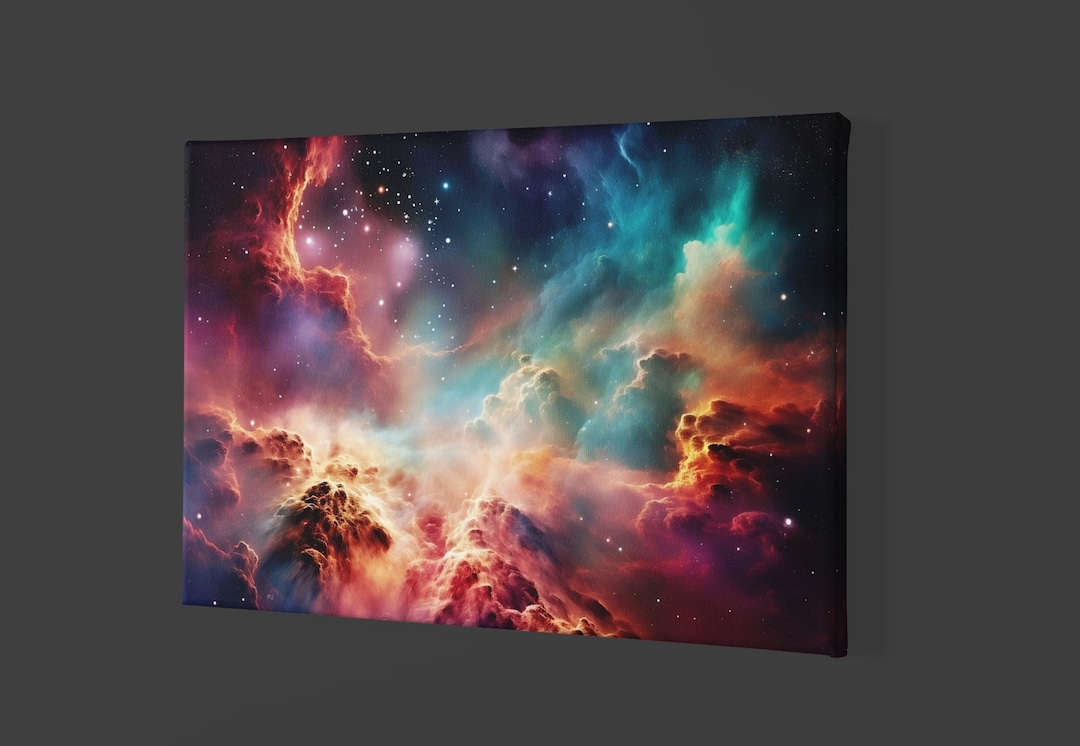 Space Wall Art Nebula Wall Art Space Art Dreamscape Art Canvas Wall Art ...