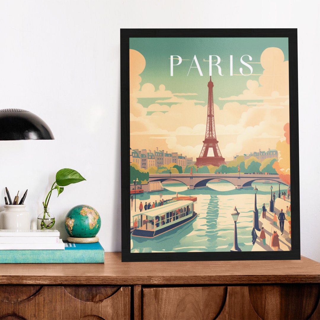 PARIS City Retro Wall Art, PARIS Dream Art Print, Retro Print, Trendy ...