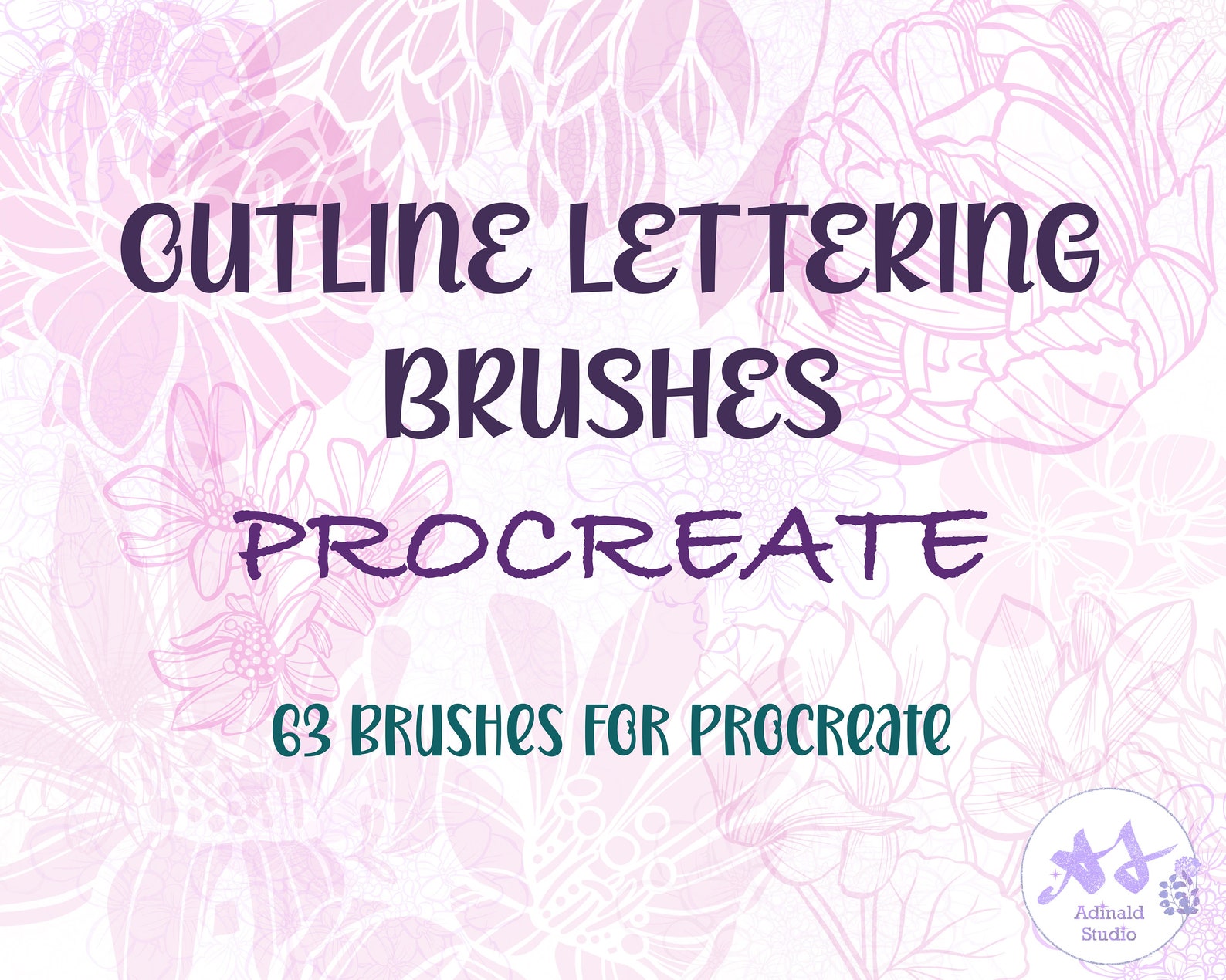 Outline Brushes for Procreate, Monoline Outline Procreate, Procreate ...