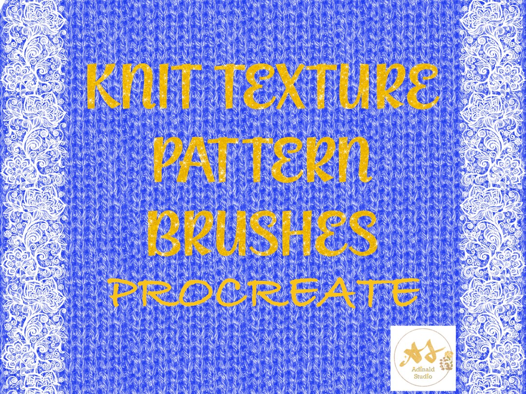 Knit Texture Pattern Brush Set for Procreate, Brush Set for Ipad, Brush Pack, Procreate Brushes ...