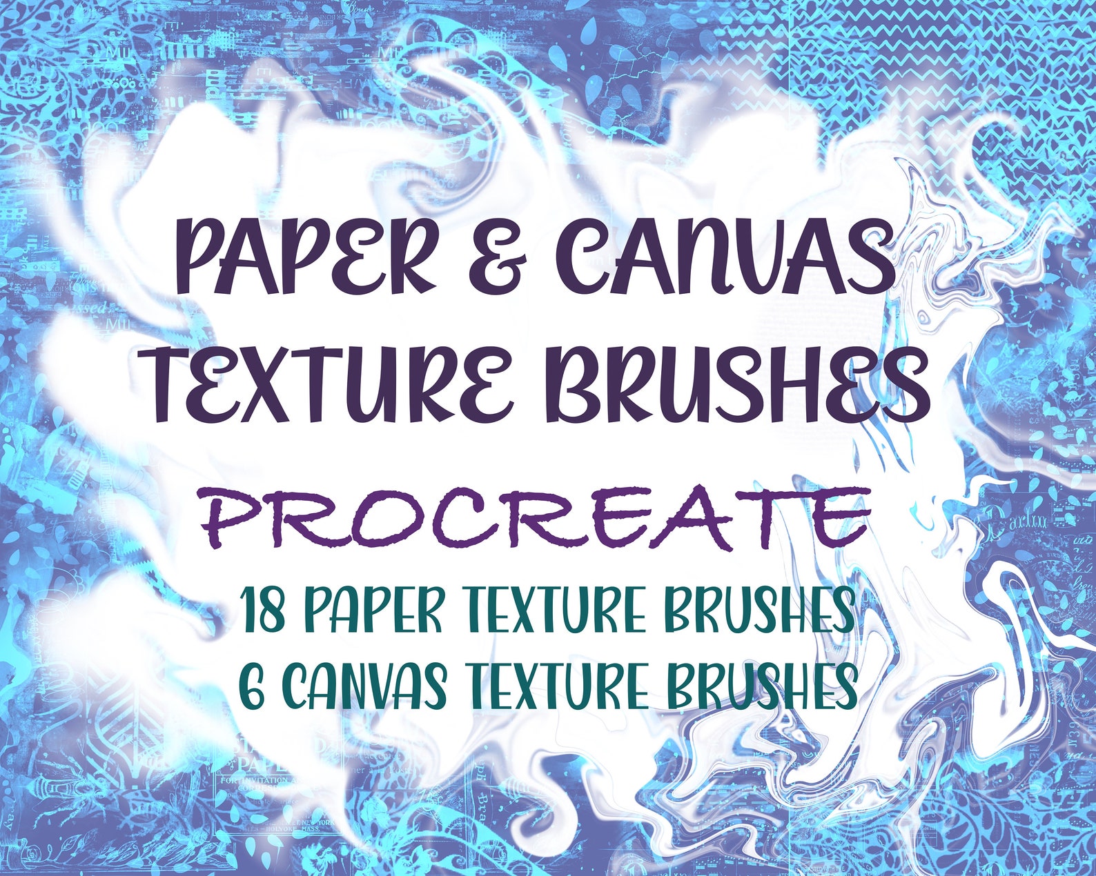 Procreate Paper Brushes, Canvas Texture, Paper Texture Brushes for ...