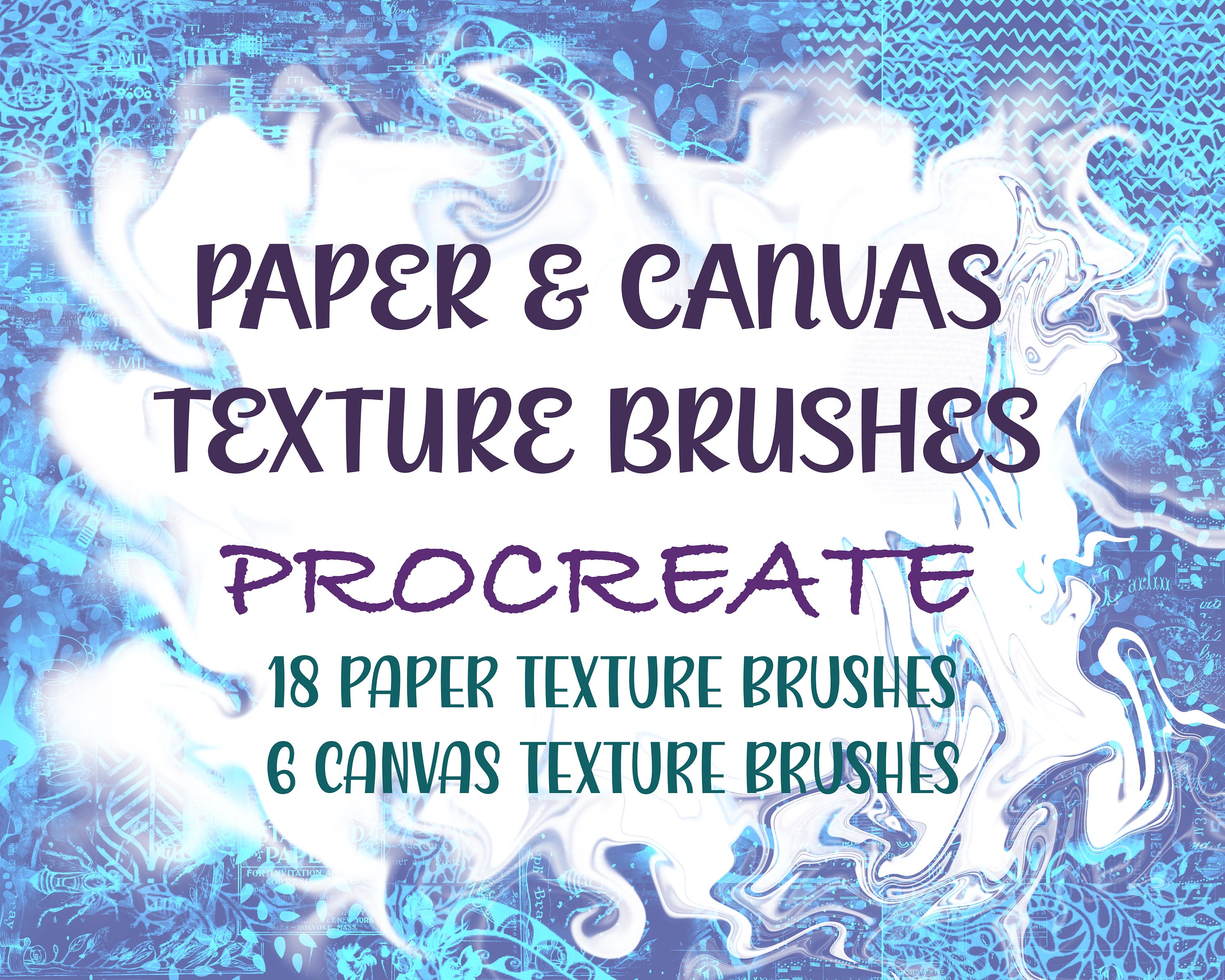 Procreate Paper Brushes, Canvas Texture, Paper Texture Brushes for ...
