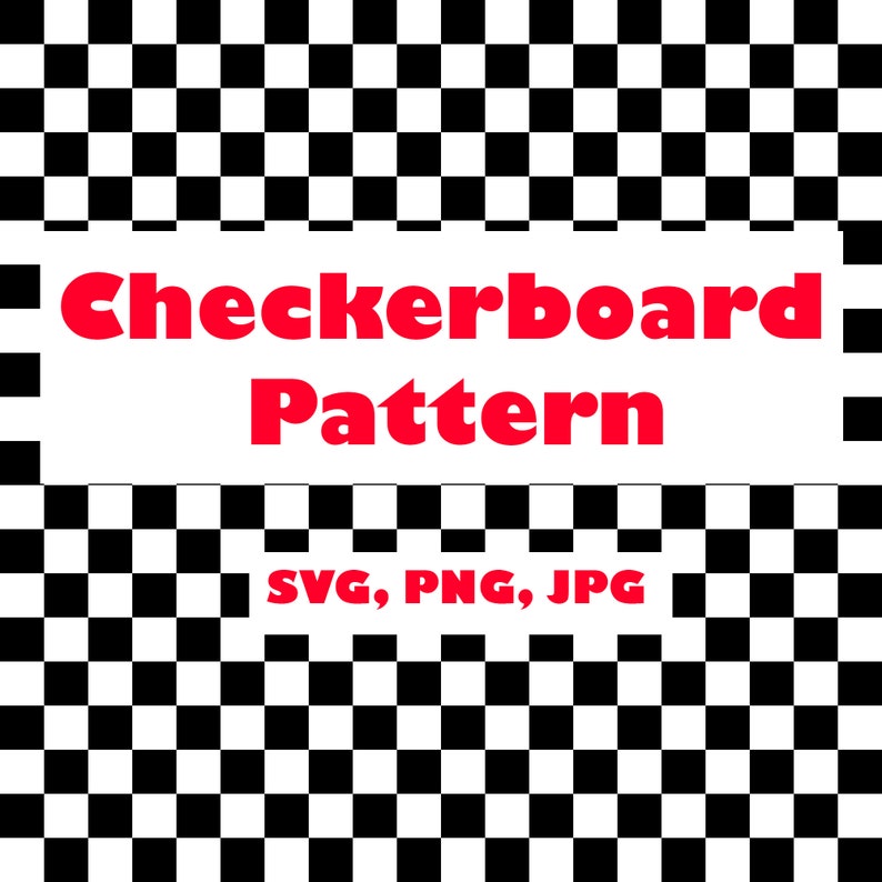Checkerboard Pattern SVG, PNG, JPG, Instant Digital Download ...