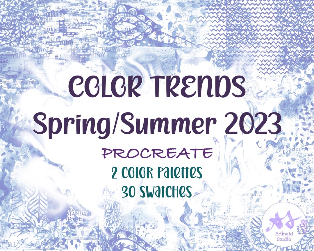 Spring/sumer 2023 Color Trends Fashion Trend Color Procreate Swatches ...