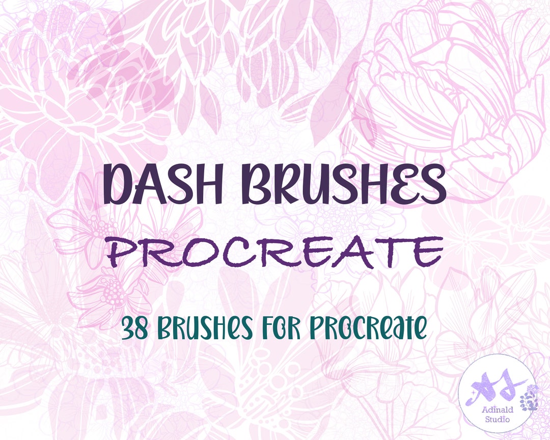 Dash Brushes Bundle, Dashes Brush Set, Dashed Line Procreate Brushes, Procreate Brushes, Dash ...