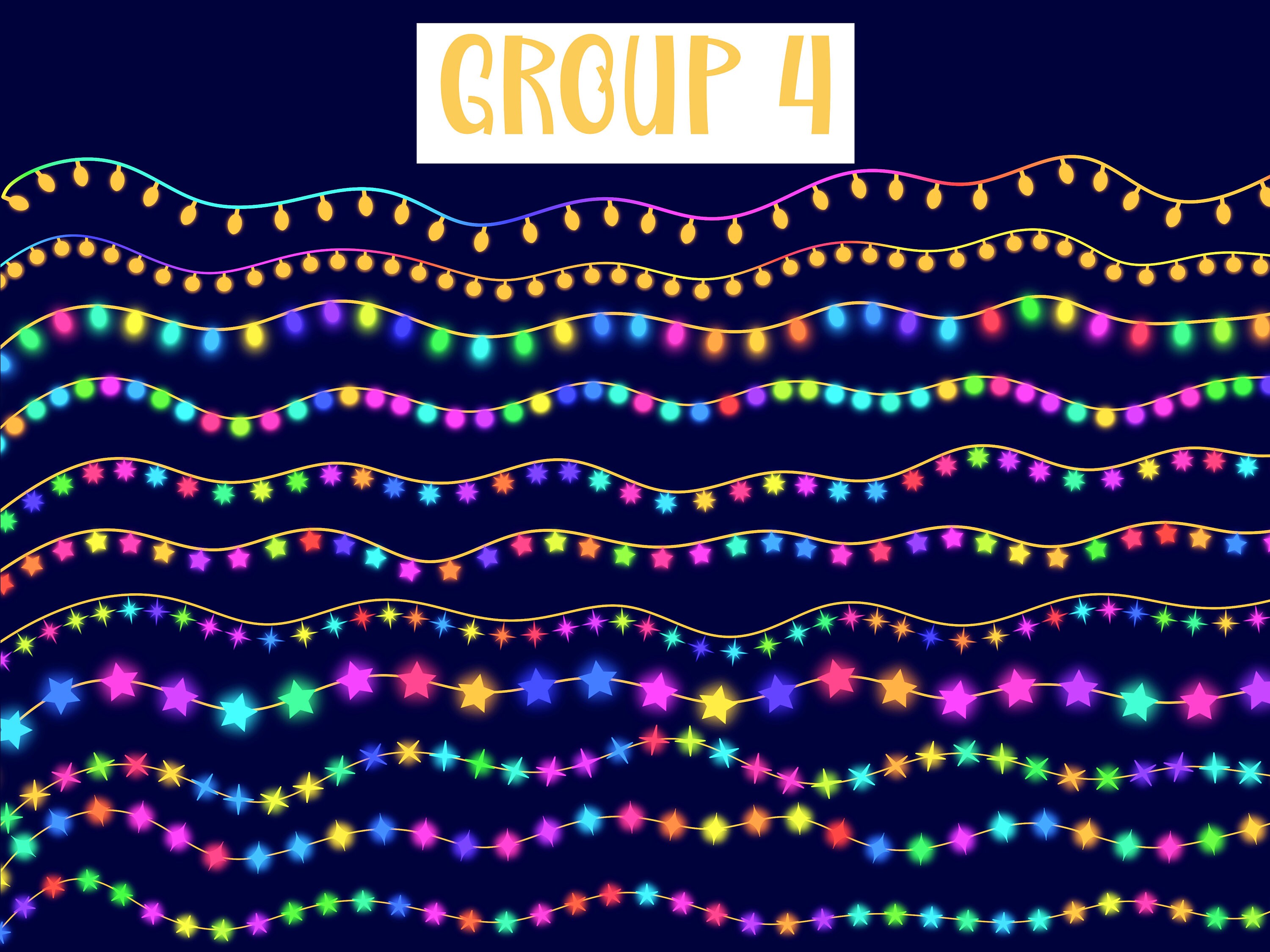 80 Christmas Lights Procreate Brushes, Procreate Brushes Bundle ...