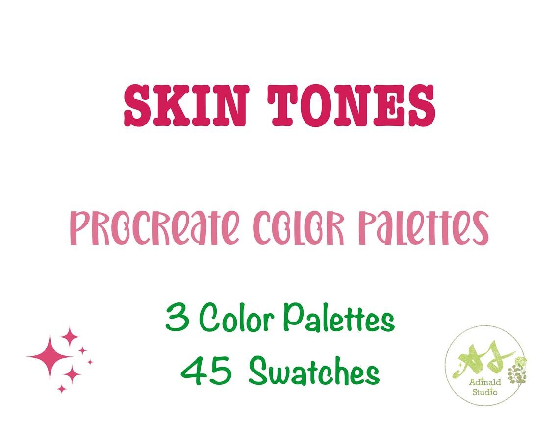 Skin Tones Procreate Color Palettes Skin Tones and - Etsy
