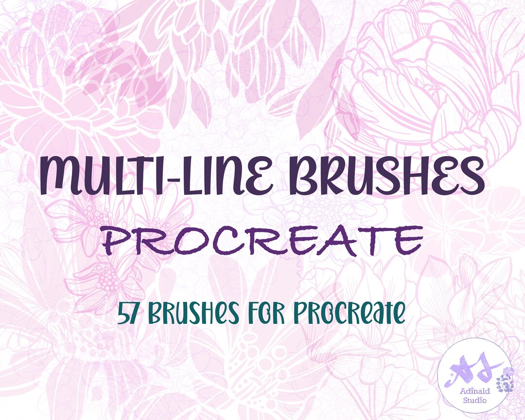 Procreate Multiline Brushes | Multi Line Procreate Brushes | Multiline ...