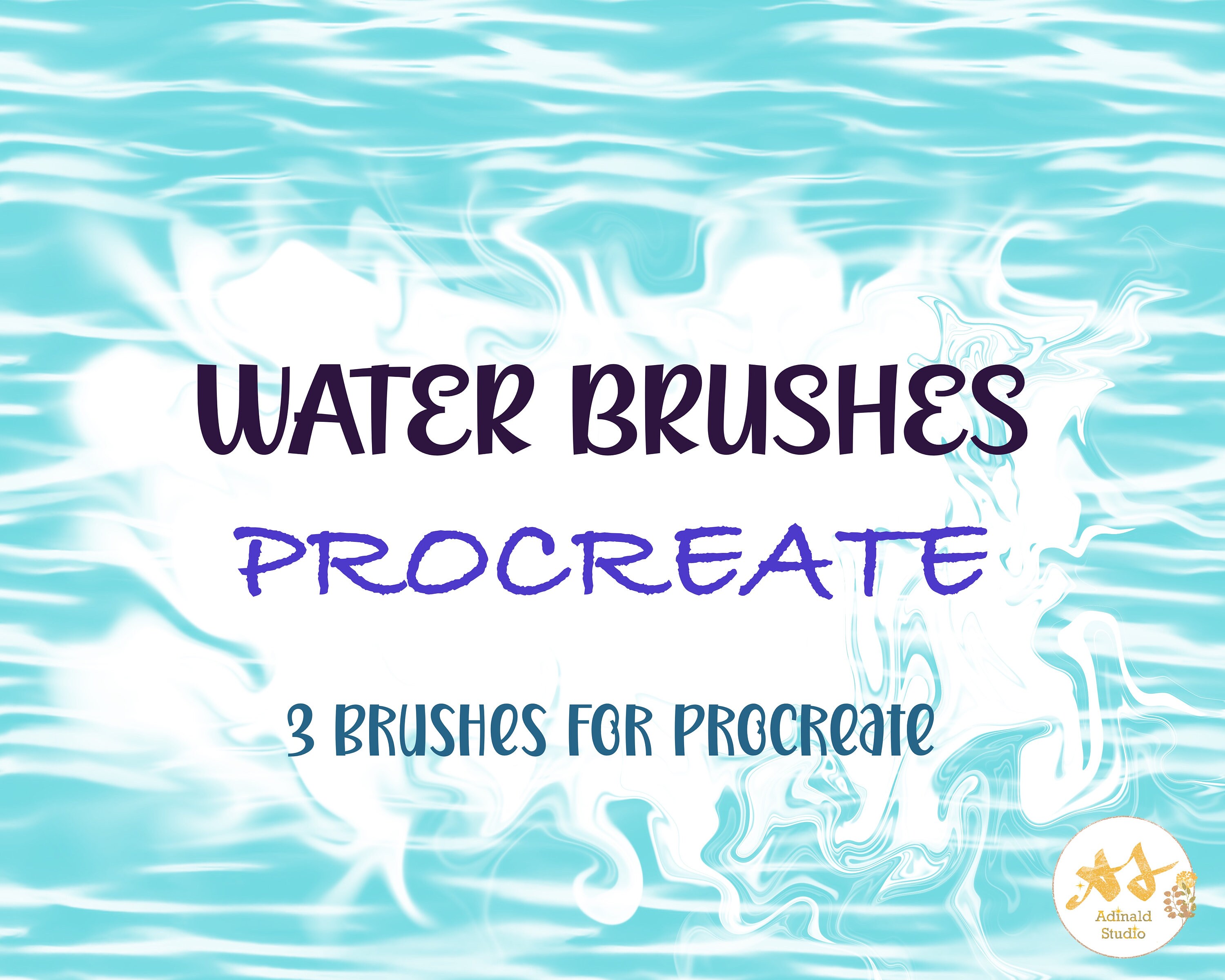 Procreate Water Textures, Procreate Water Brush, Procreate Water ...