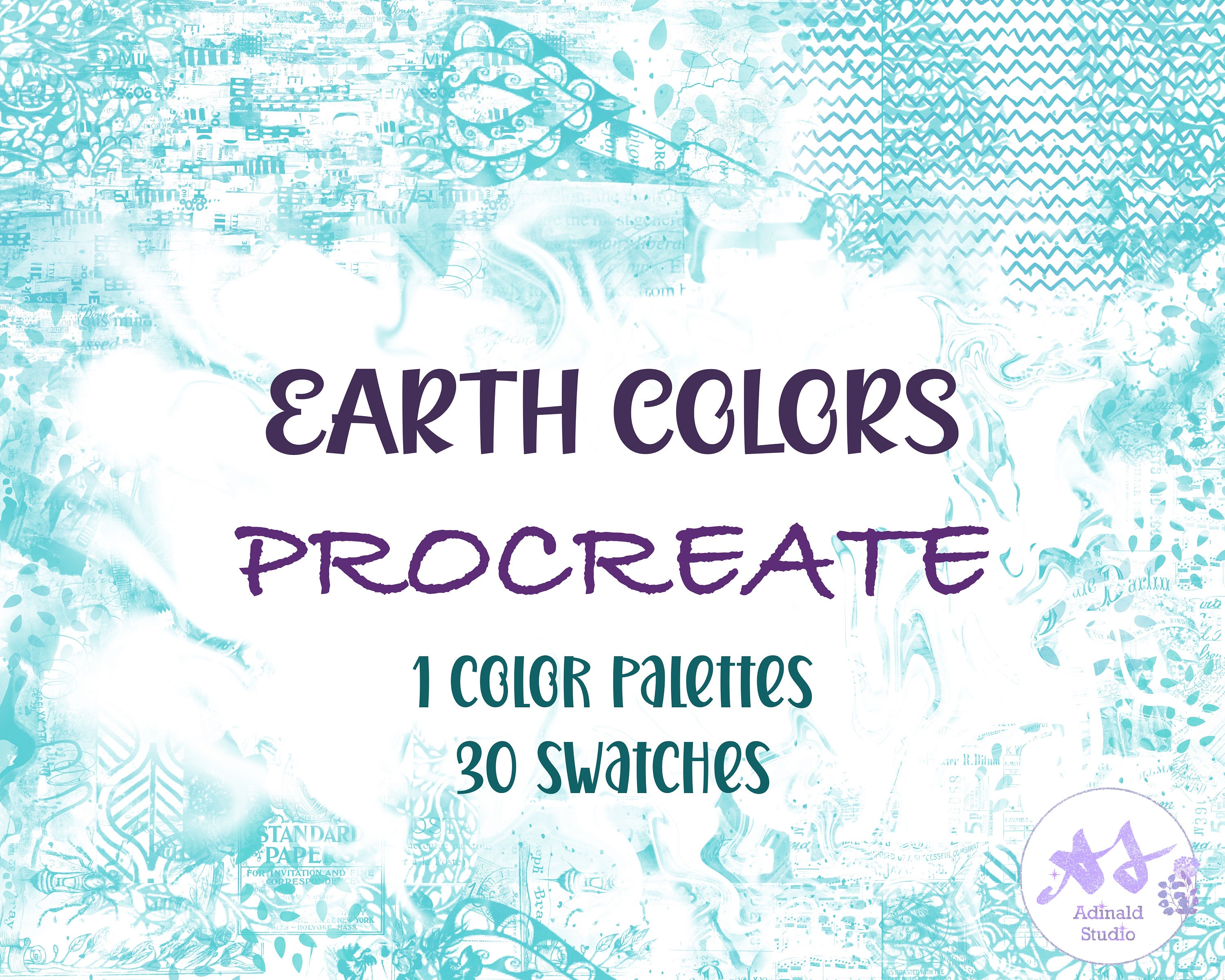 Earth Tones Procreate Color Palette - Etsy