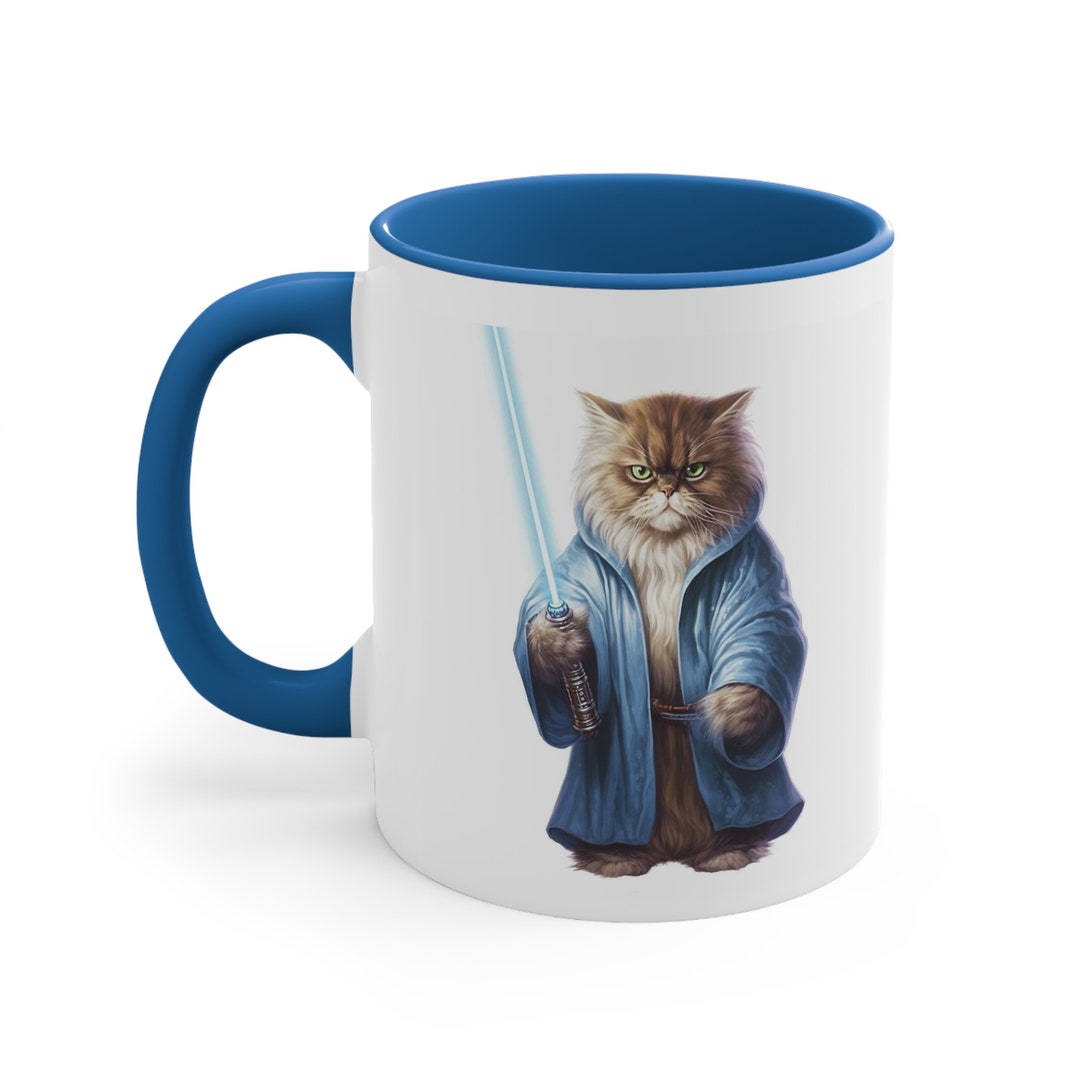 Persian Cat Jedi-inspired Coffee Mug, 11oz - Etsy