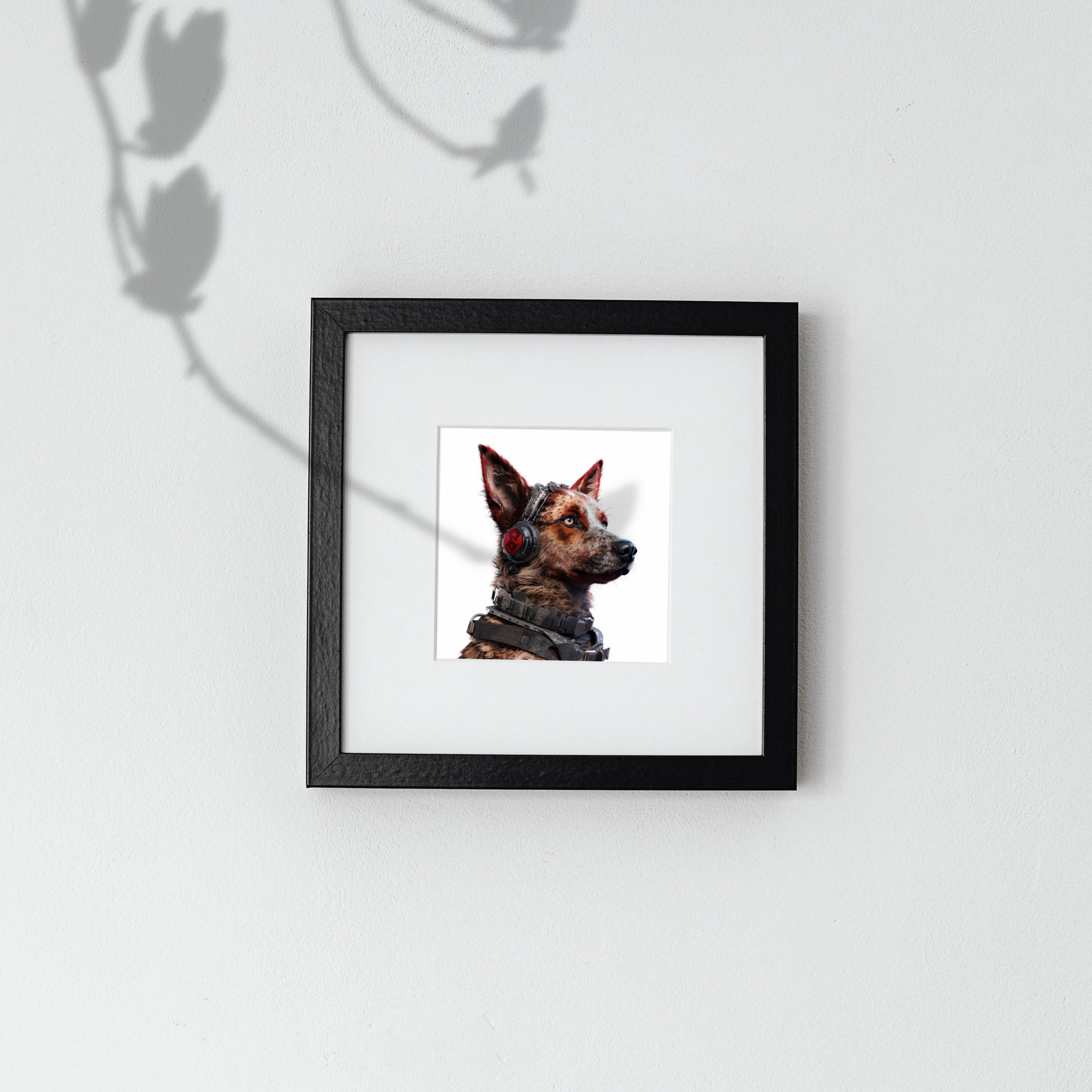 Australian Cattle Dog Cyberpunk Art Print, Red Heeler ACD Painting Wall ...