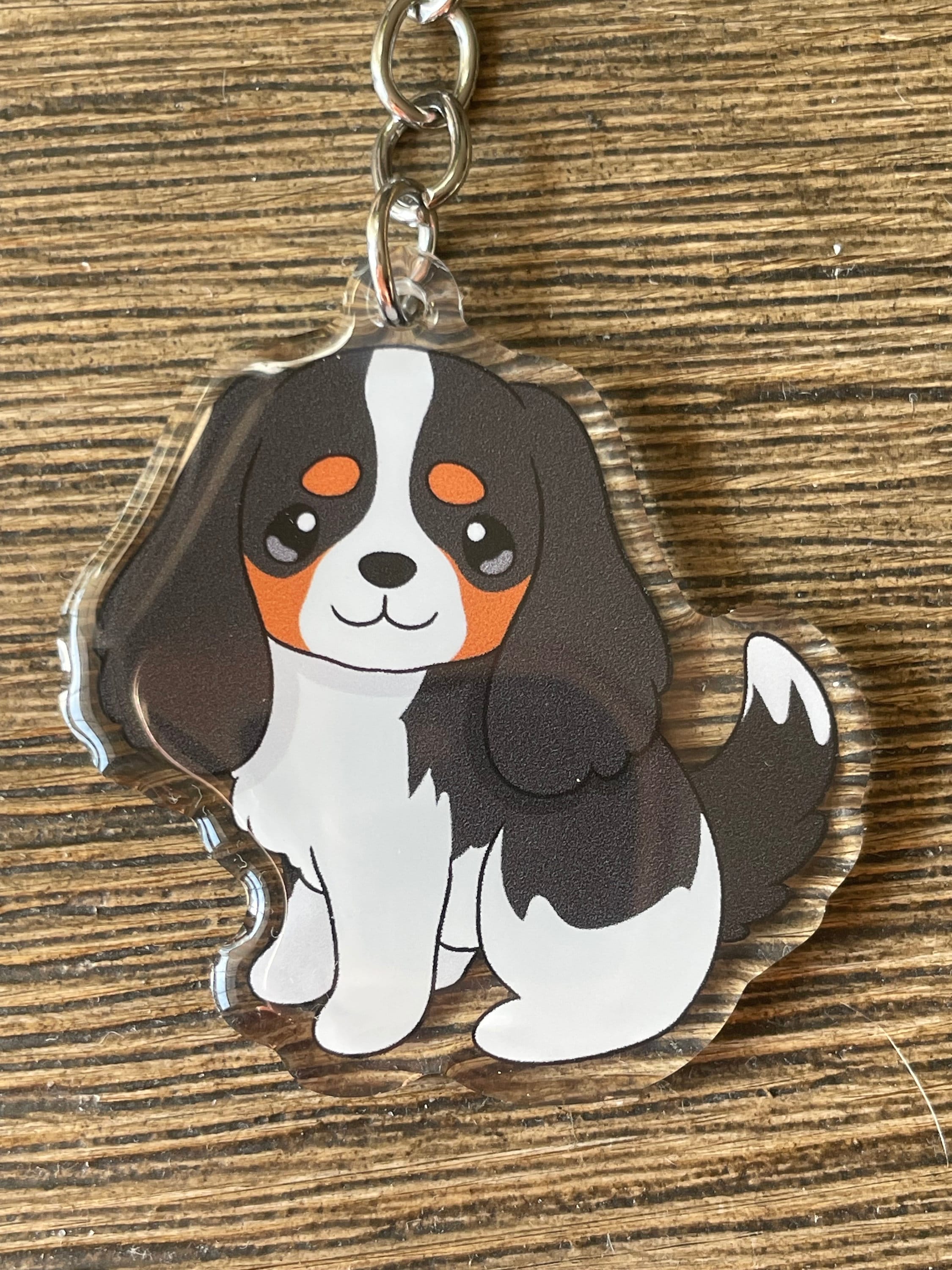 2 Inch Clear Acrylic Keychains - Cavalier King Charles - Cute Dogs ...