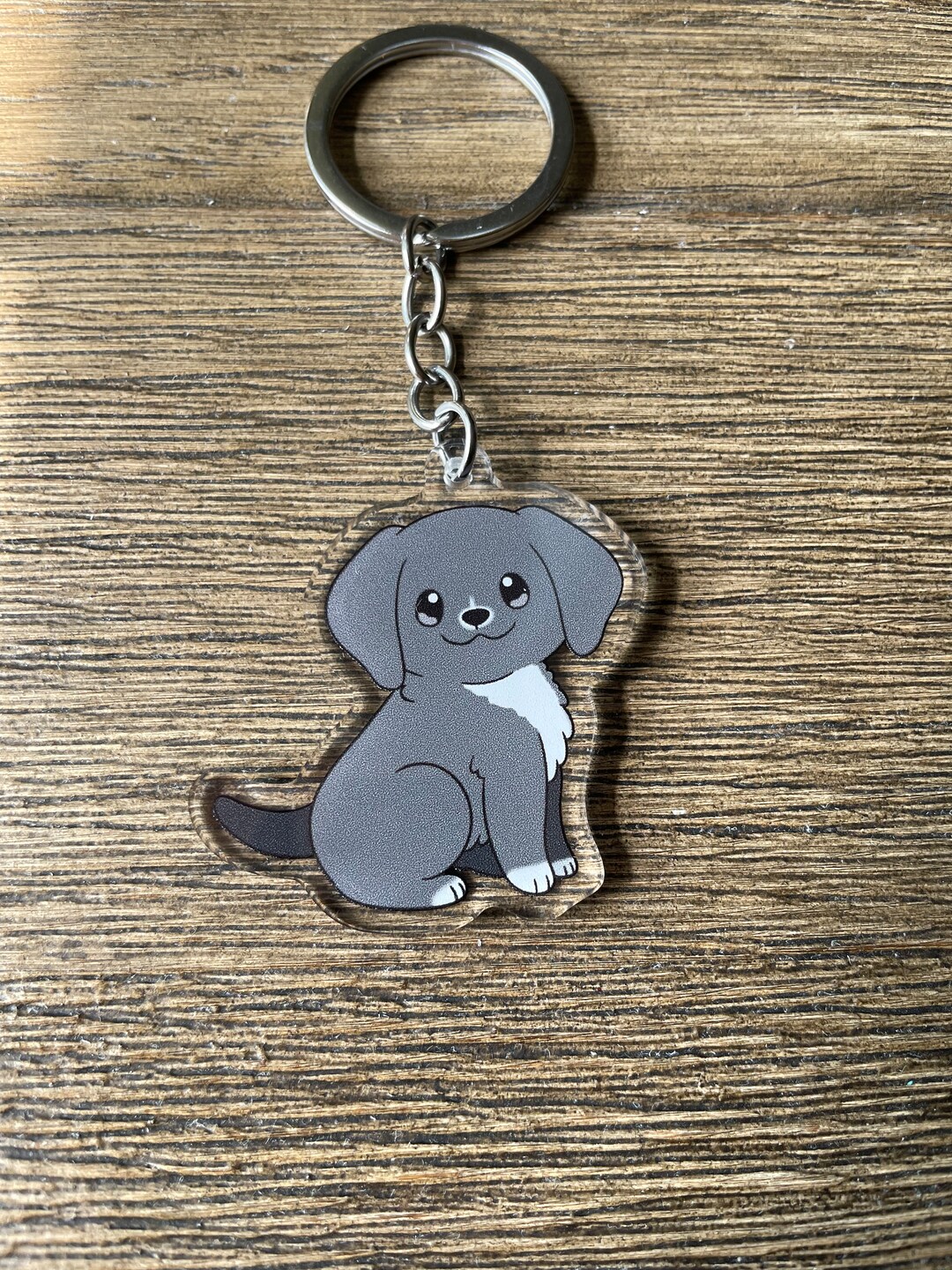 2 Inch Clear Acrylic Keychains Lab Mix Cute Dogs, Puppies, Kawaii, Cute ...