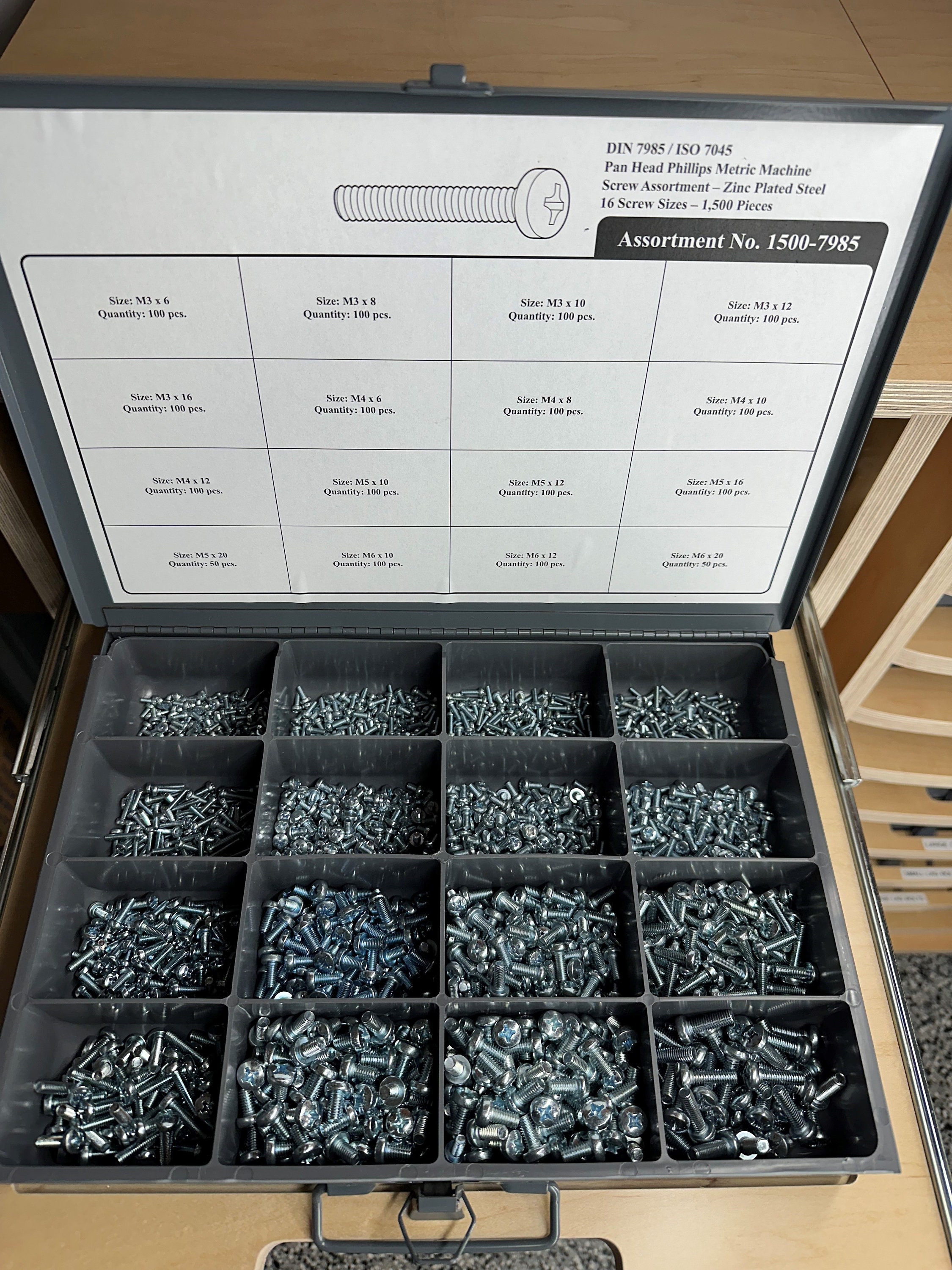 Rolling Small Parts Cart: Birch Plywood Fastener & Craft Storage - Etsy