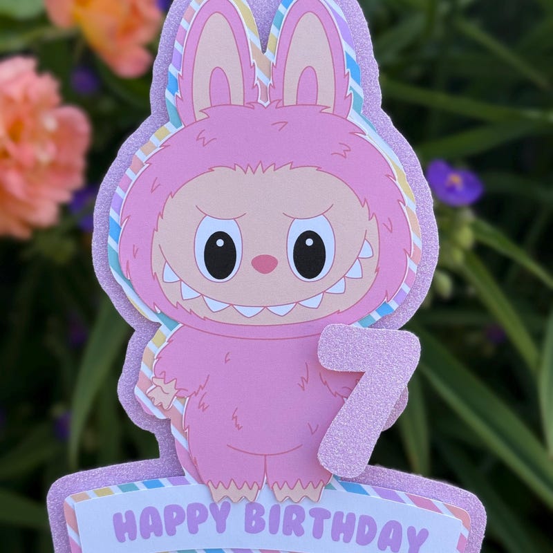 Labubu Cake Toppers - Etsy