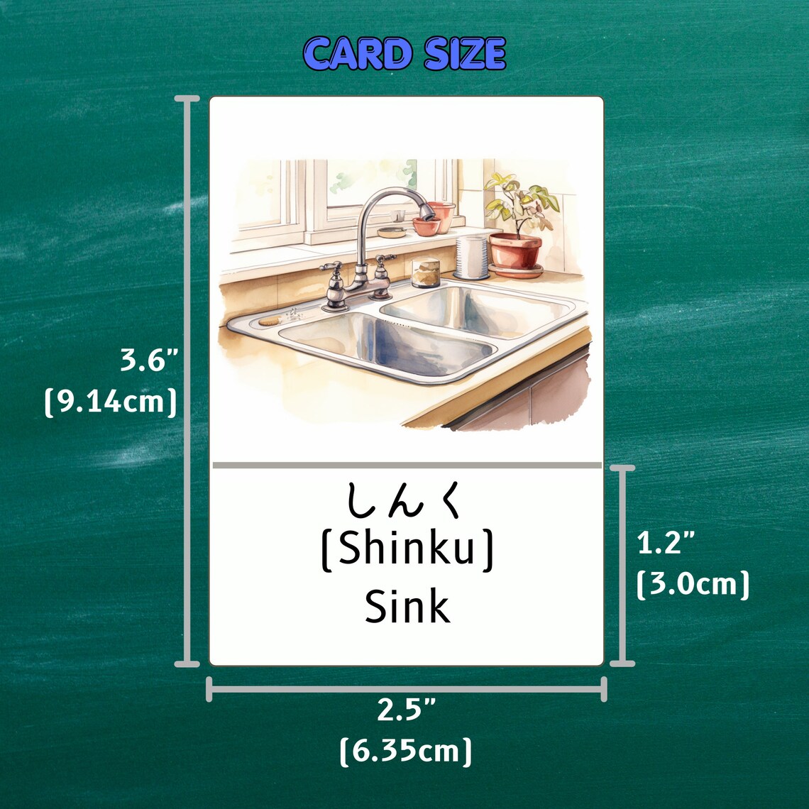 Japanese English Study Kitchen Theme Flashcards - Hiragana Cards, Learn ...