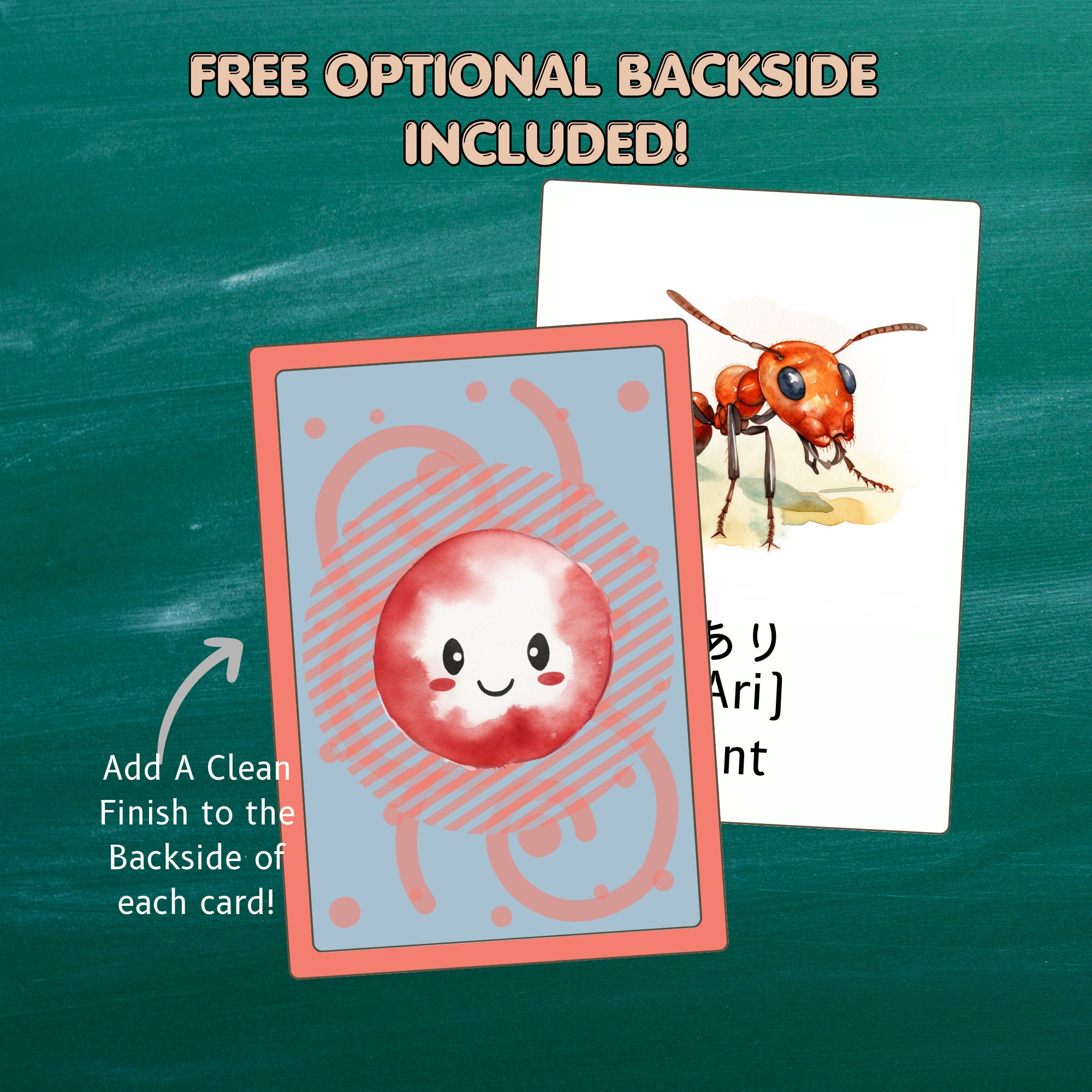 Japanese English Study Bugs and Insects Flashcards - Hiragana Cards ...