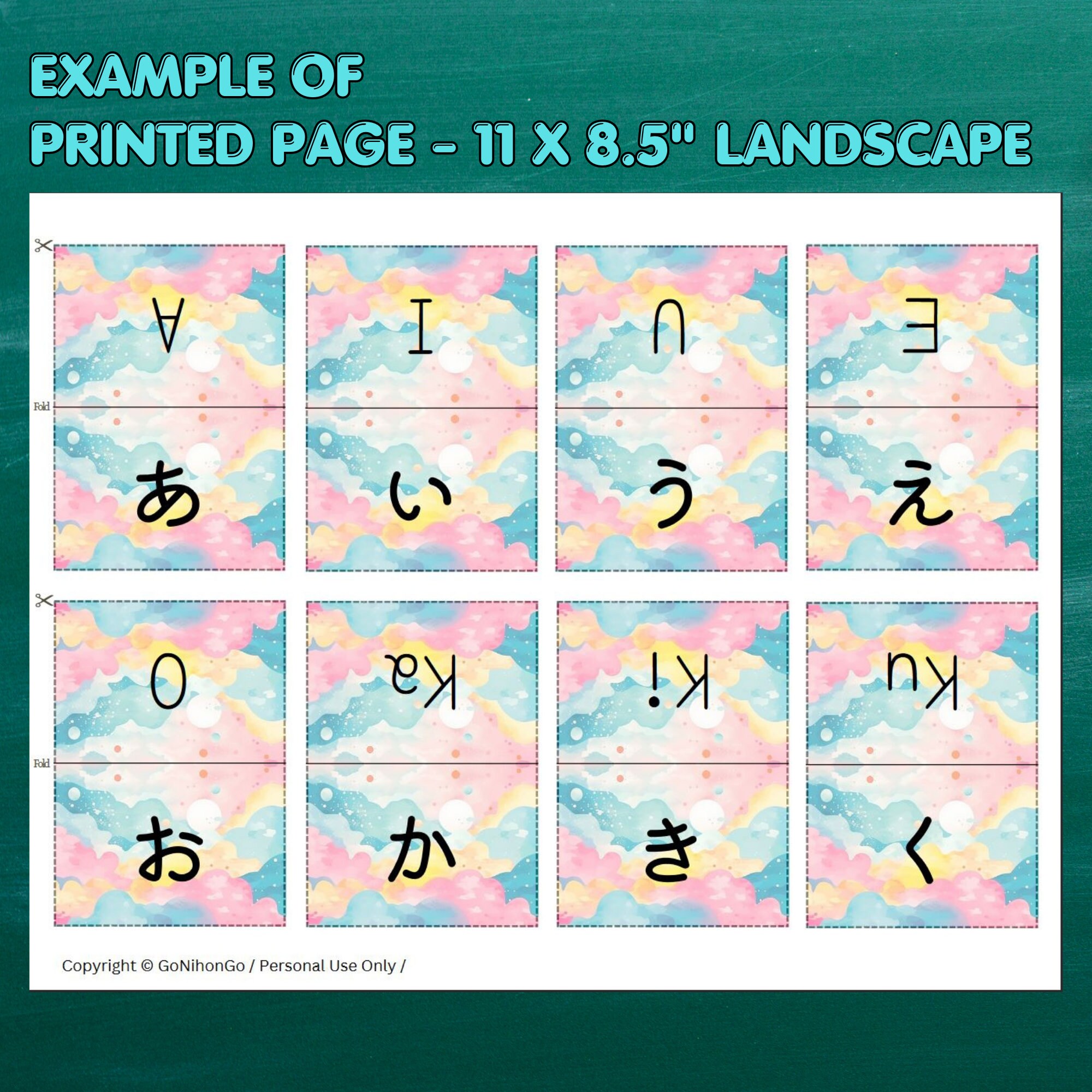 Japanese English Hiragana Character Basics Mini Flashcards, Learn ...