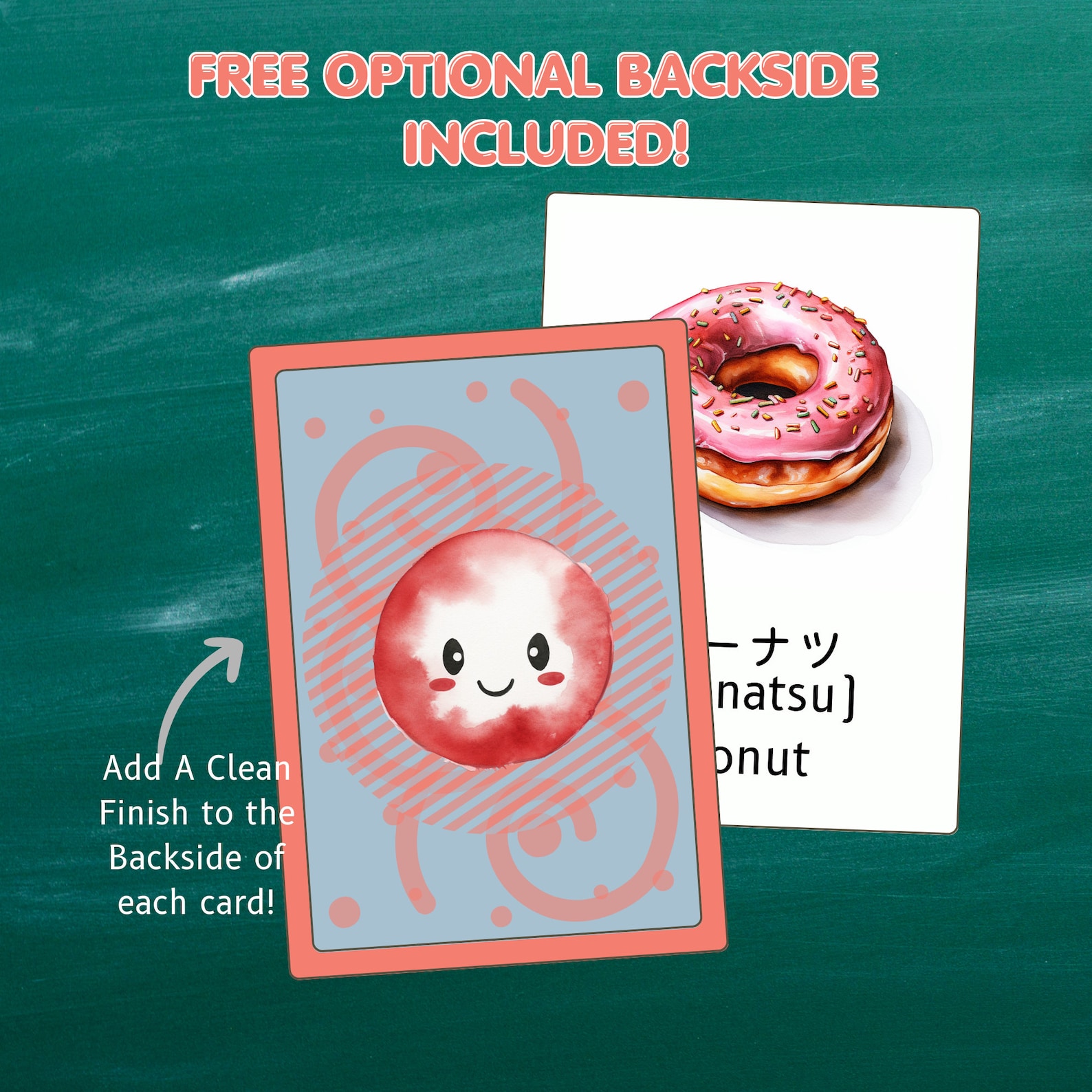 Printable Digital Japanese-english Flashcards - Food Set: Hiragana ...