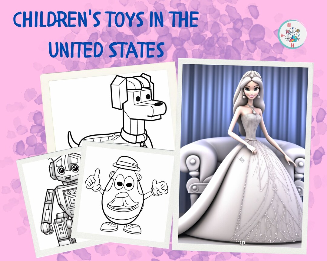 Coloring Book toy Story of the United States of - Etsy