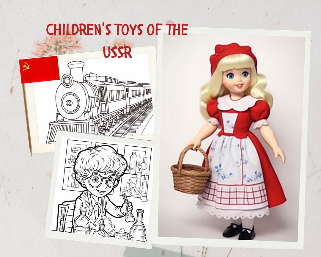 Coloring Book toy Story of the Soviet Union - Etsy