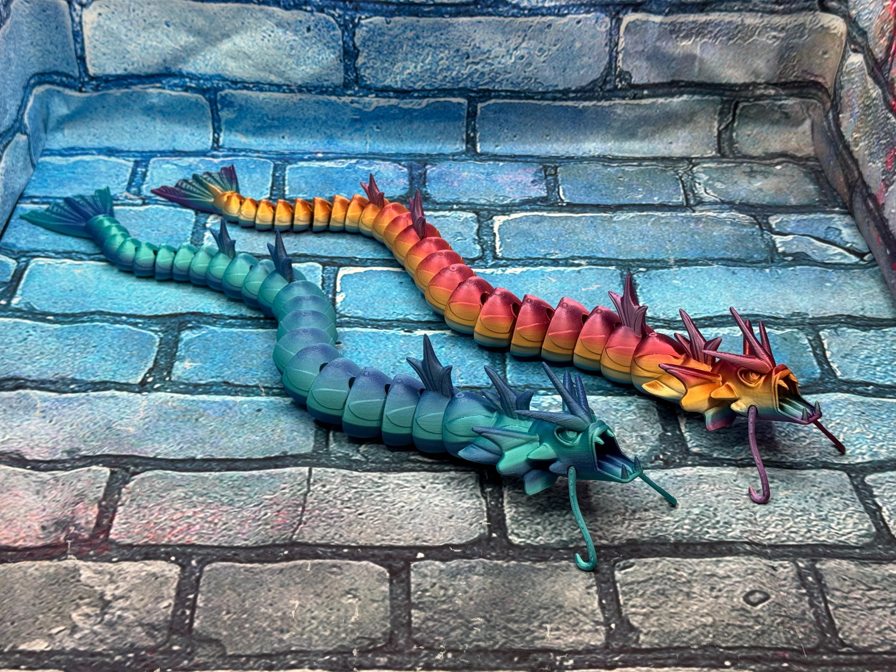 Gyarados - 3D Printed Articulated Flexi Pokémon - Fidget/sensory/toy ...