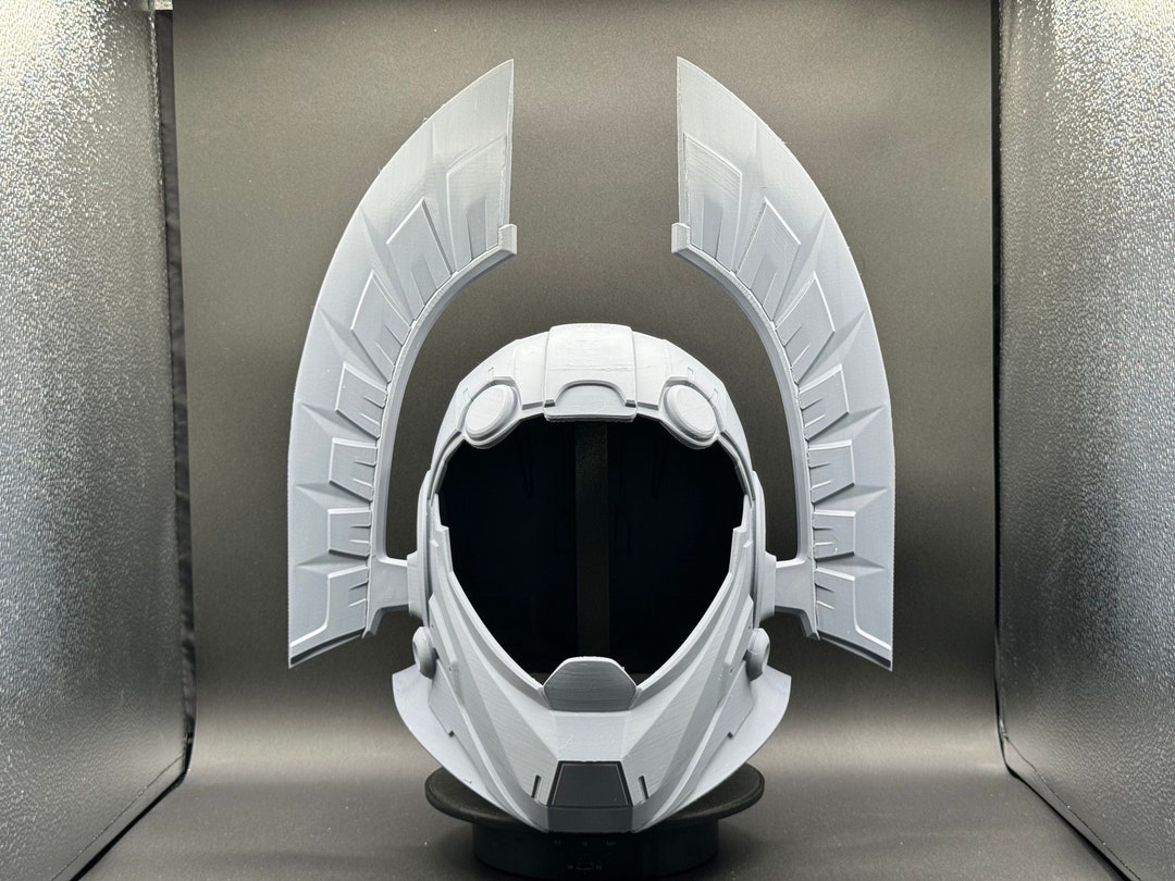 Helldivers 2 Savior of the Free Inspired Helmet Cosplay 3D Printed Raw ...