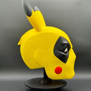 Pikapool Deadpool & Pikachu Inspired Mash-up Helmet/mask 3D Printed ...
