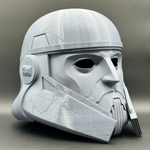 Captain Enoch Inspired Helmet Cosplay 3D Printed Raw DIY Kit - Etsy
