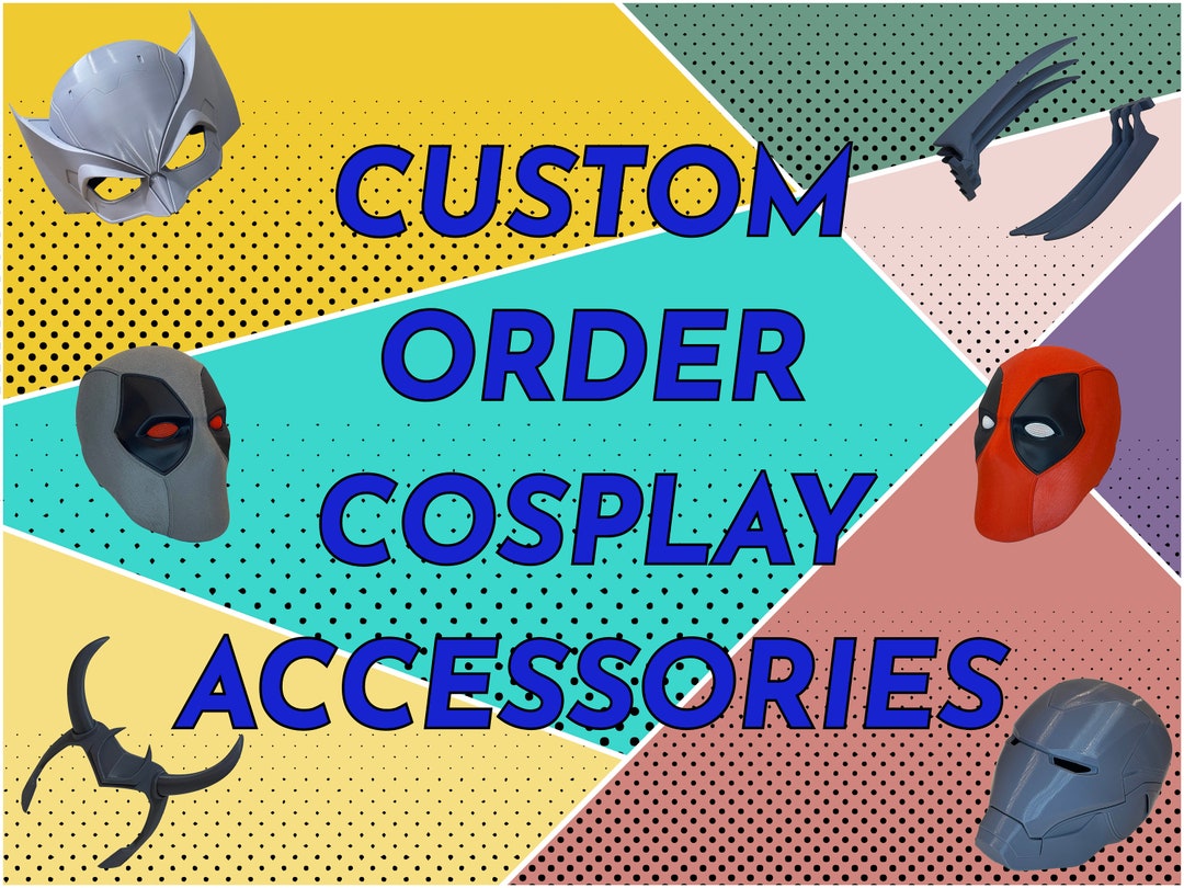 Custom Cosplay 3D Printed Accessories Raw DIY Kit - Etsy