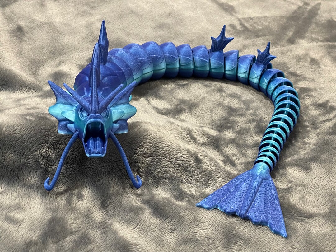 Gyarados - 3D Printed Articulated Flexi Pokémon - Fidget/sensory/toy ...