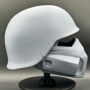 Helldivers 2 Light Gunner Inspired Helmet Cosplay 3D Printed Raw DIY ...