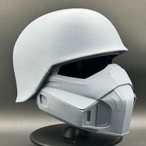 Helldivers 2 Light Gunner Inspired Helmet Cosplay 3D Printed Raw DIY ...