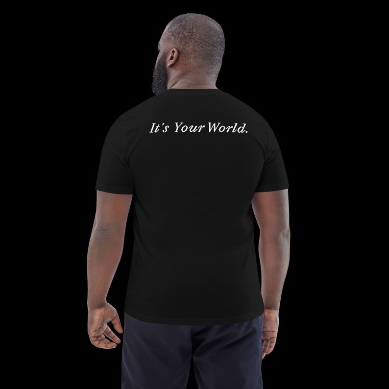 Mens T-shirt Front Logo and Back Quote - Etsy