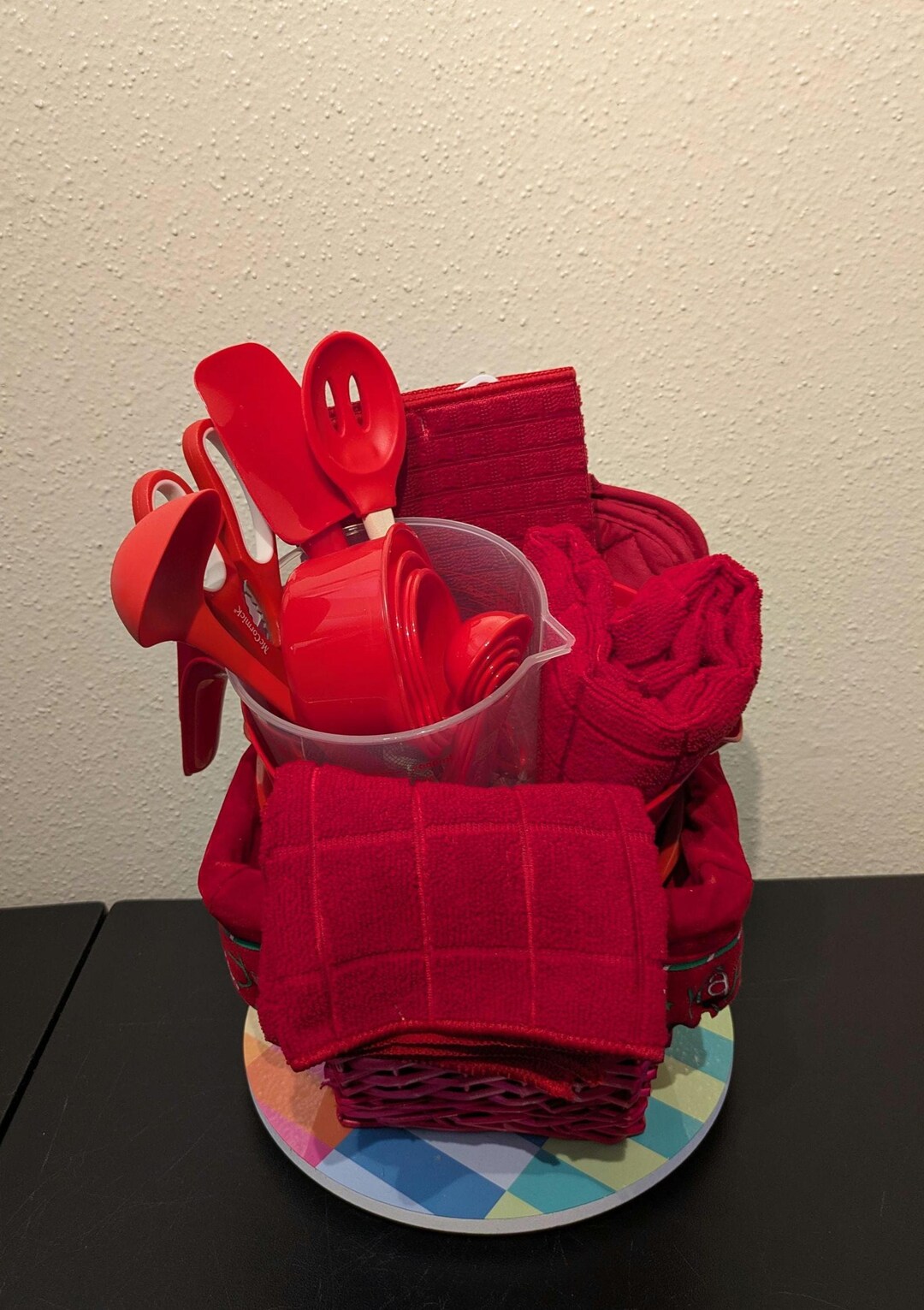 Retro Red Kitchen Utensils Set,red Gift Basket - Etsy