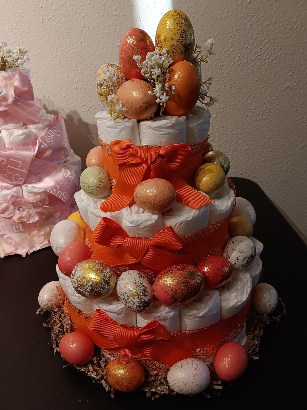 Classy Easter Egg Diaper Cake,baby Shower Gift - Etsy