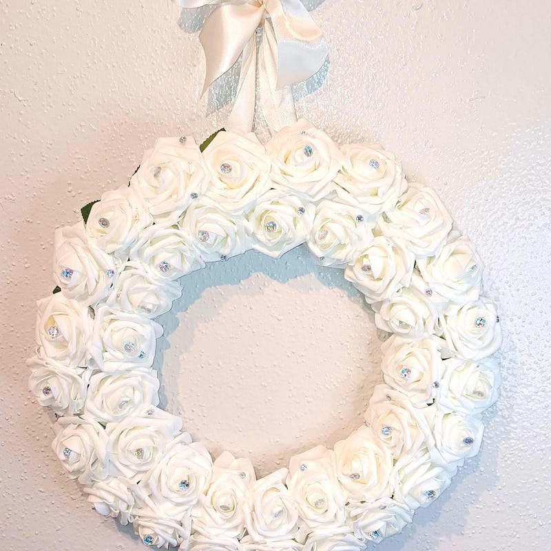 Rose Wreath - Etsy