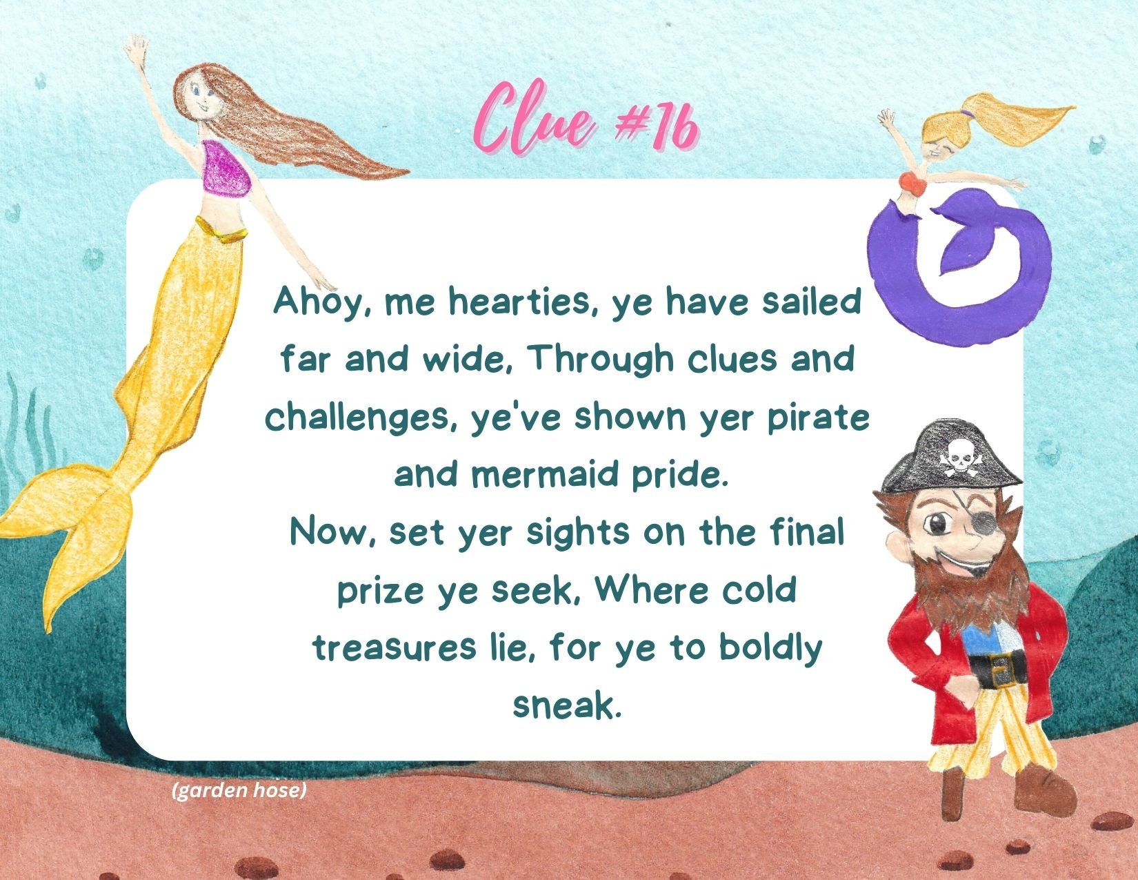 Mermaid & Pirate Scavenger Hunt / Summer Fun / Birthday Fun - Etsy