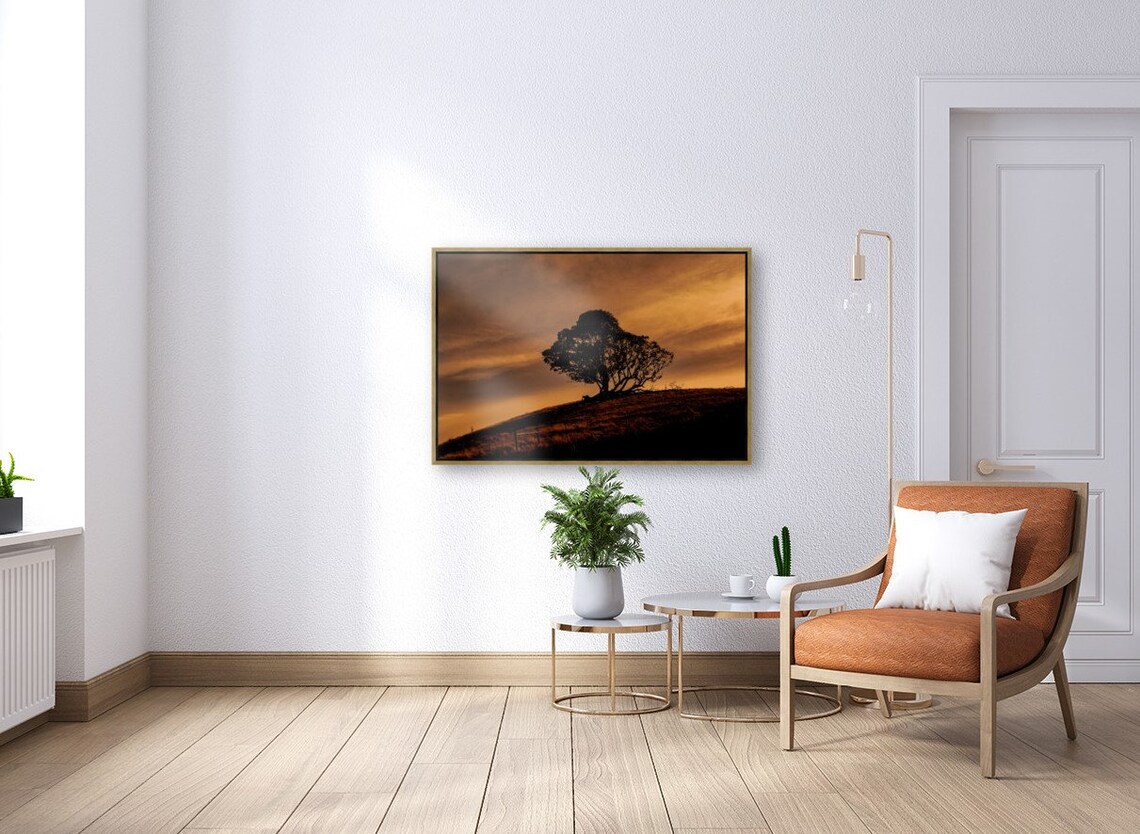 Tree on a Hill, Printable Download, Wall Art, Photography, Countryside ...