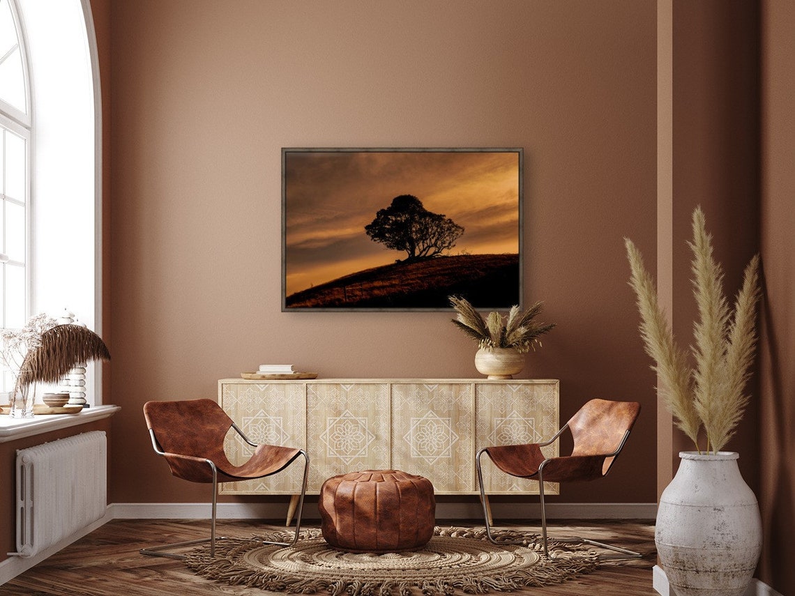 Tree on a Hill, Printable Download, Wall Art, Photography, Countryside ...