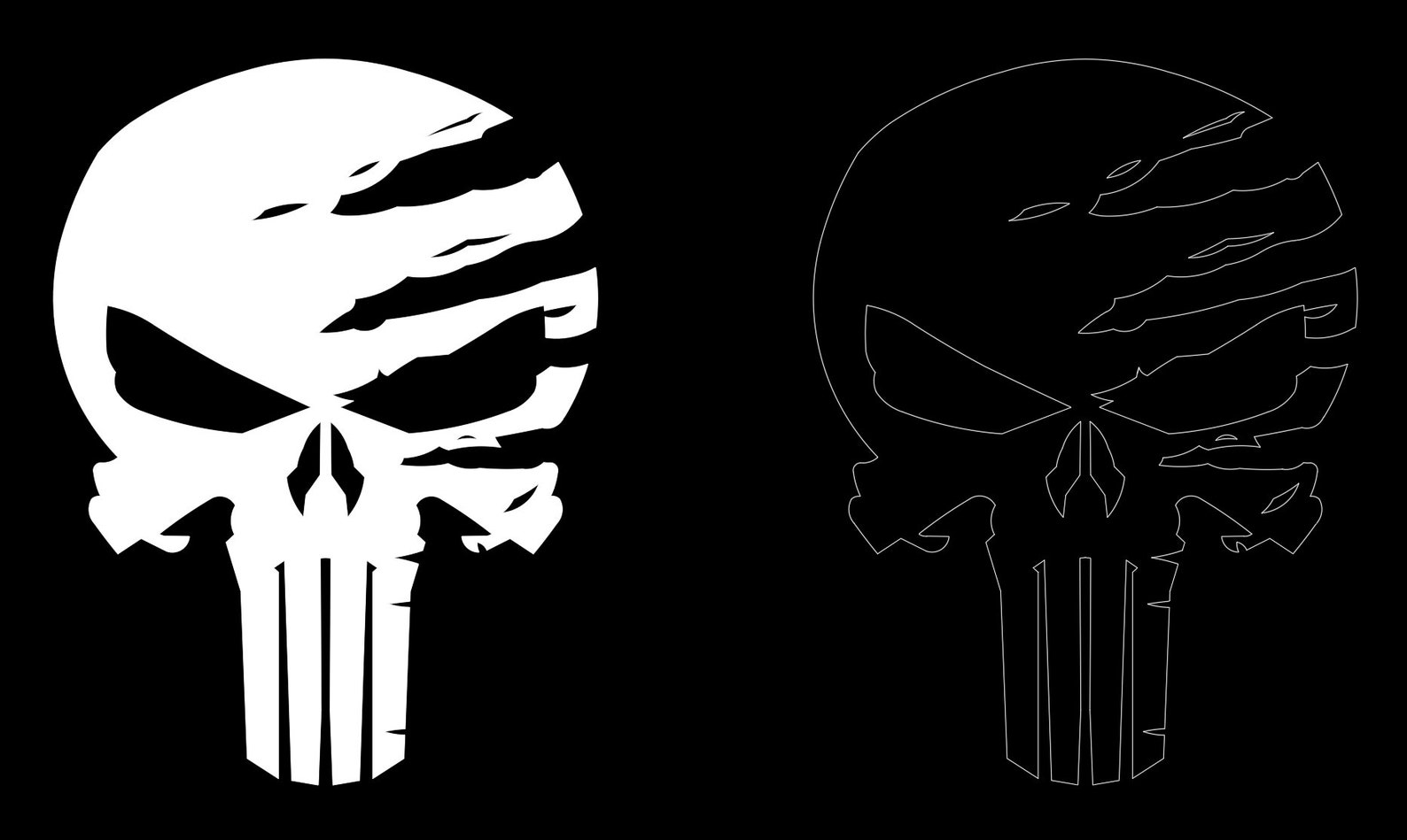 Punisher Skull Variation #5 Digital Download Files SVG DXF PDF - Etsy