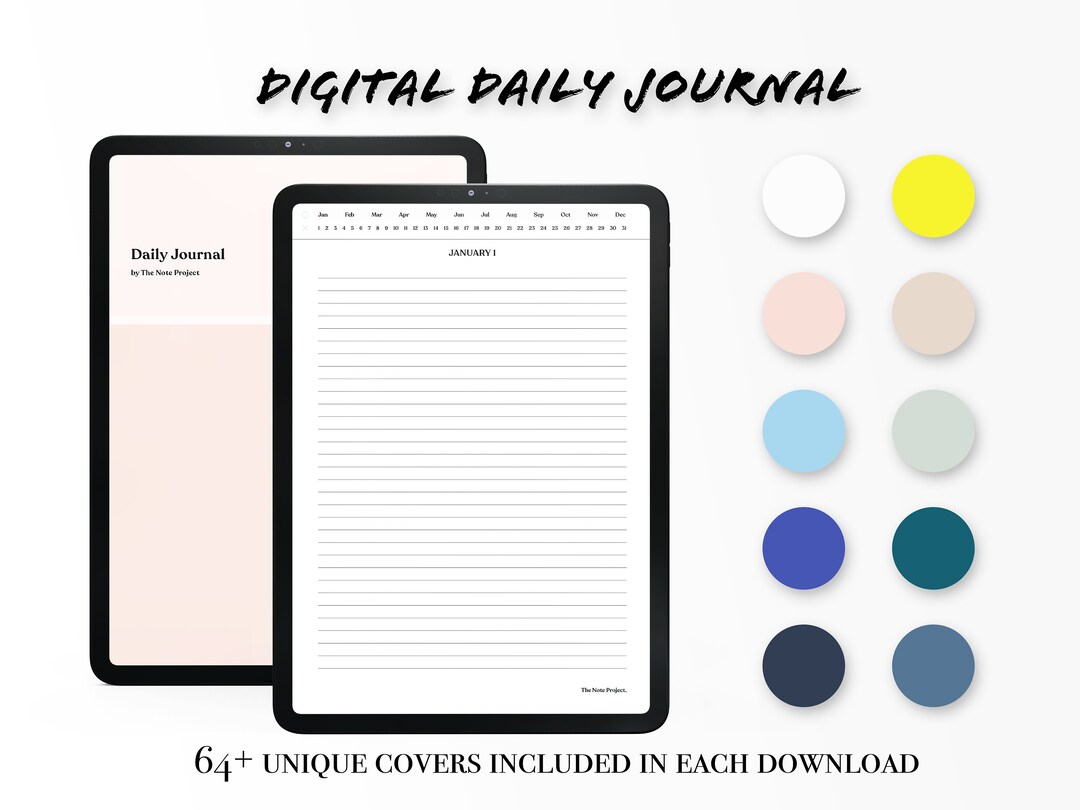 Digital Journal for Ipad, Goodnotes and Notability, Hyperlinked Journal ...
