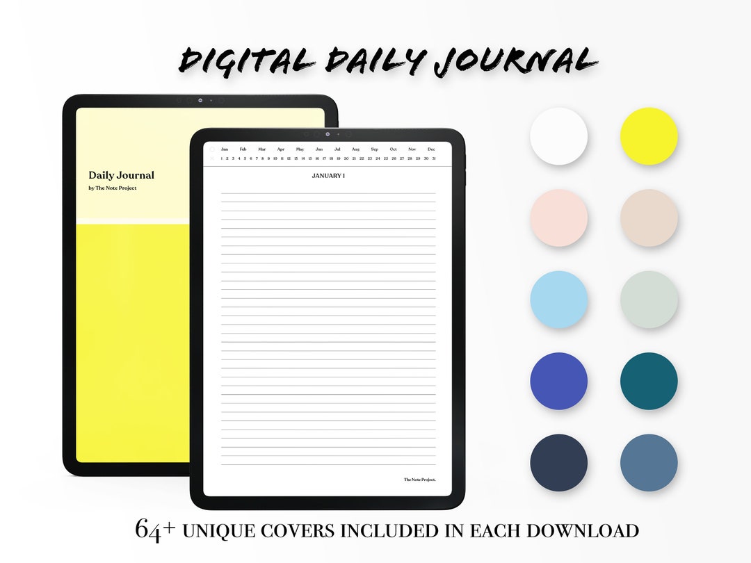 Digital Daily Journal Pages Digital Journal for iPad - Etsy