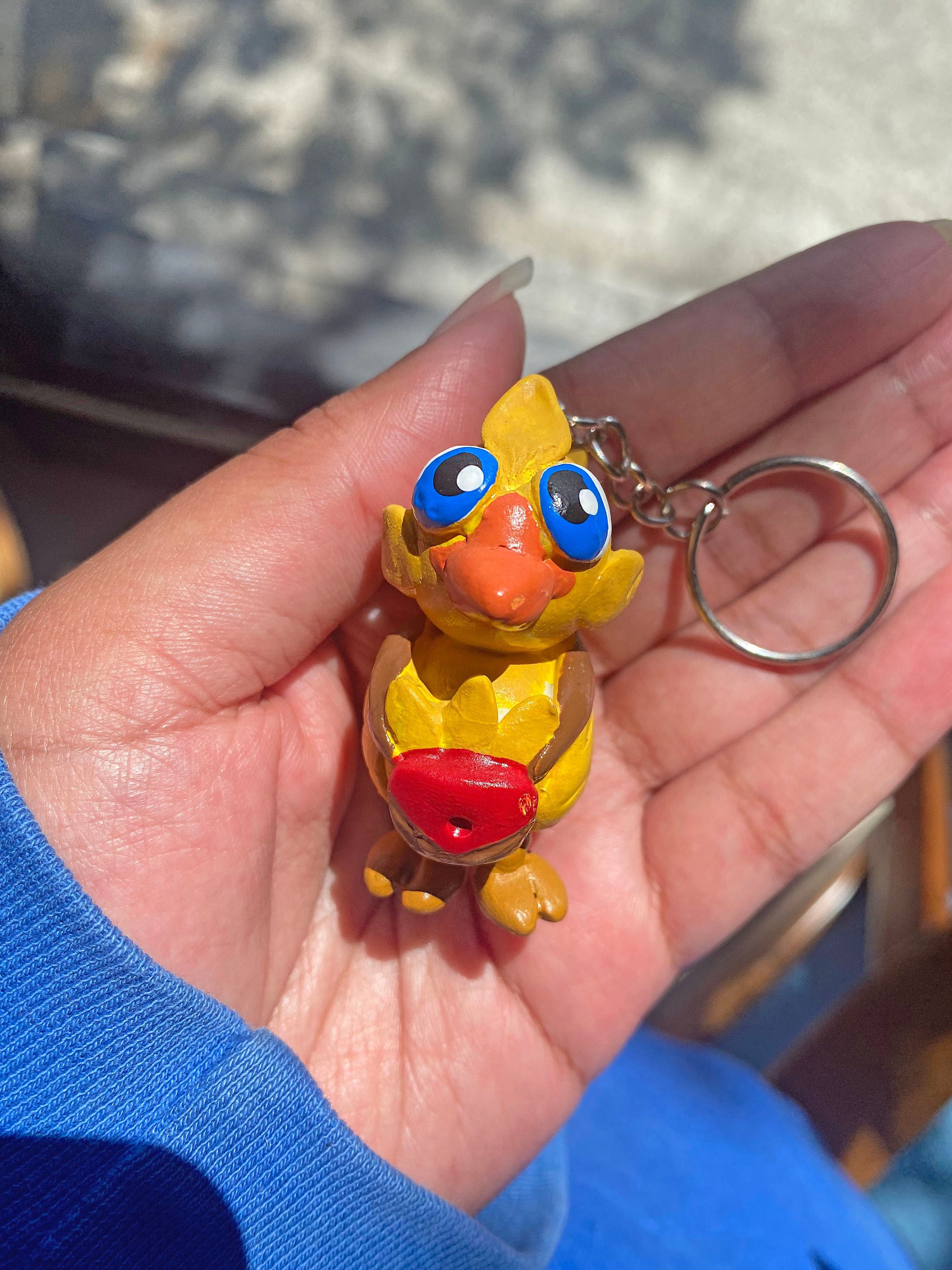Chocobo final Fantasy Keychain - Etsy